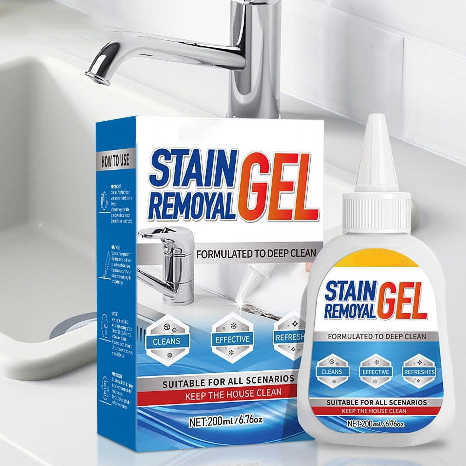 Qnjujn Multi-Surface Stain Remover Gel - Professional Strength Cleaner ...