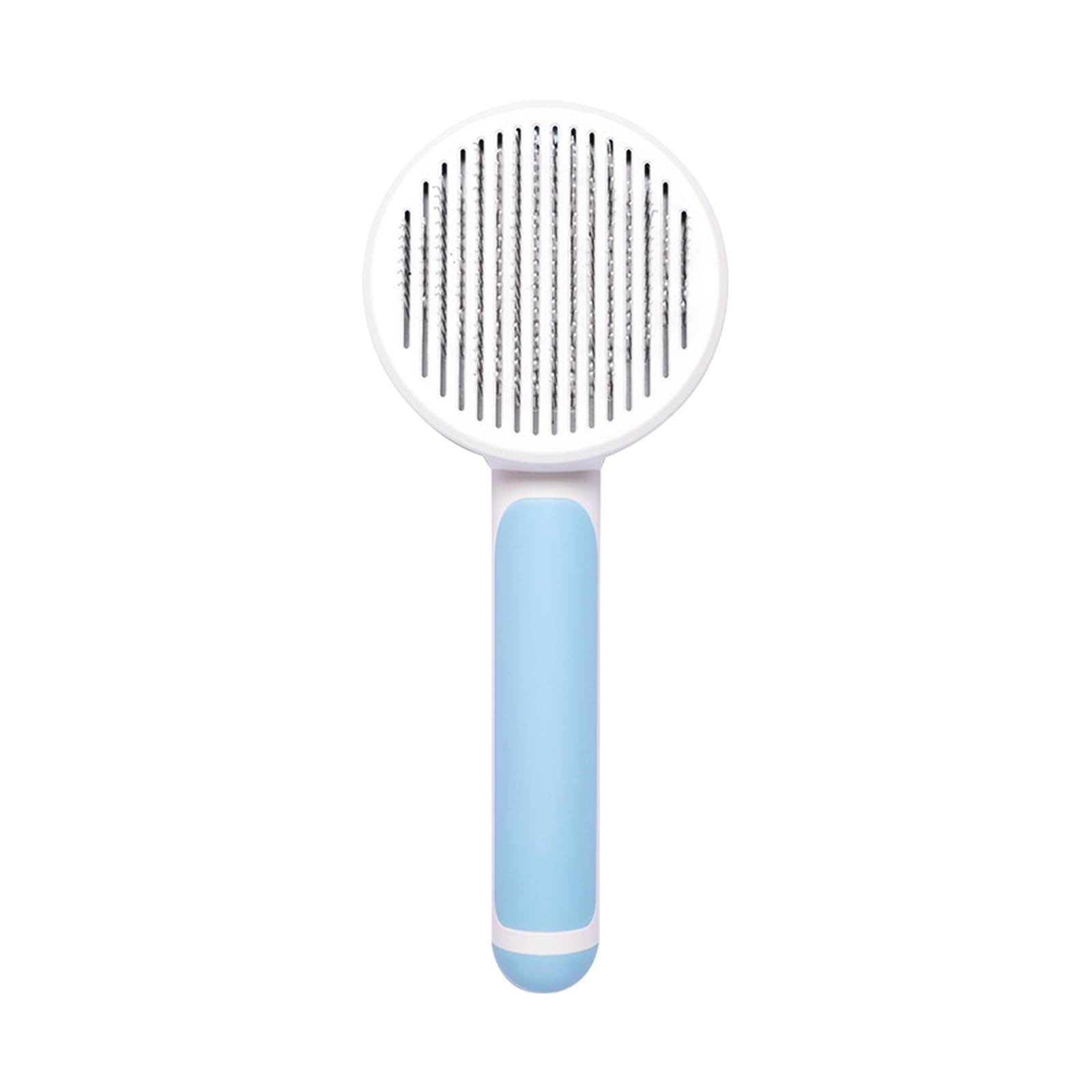 Qnjujn Pet Comb, Self Cleaning Slicker Brush for Dogs Cats, Round Tip ...
