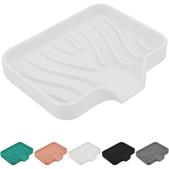 ACDANC Silicone Bathroom Soap Dishes with Drain Spout-Bathroom and ...