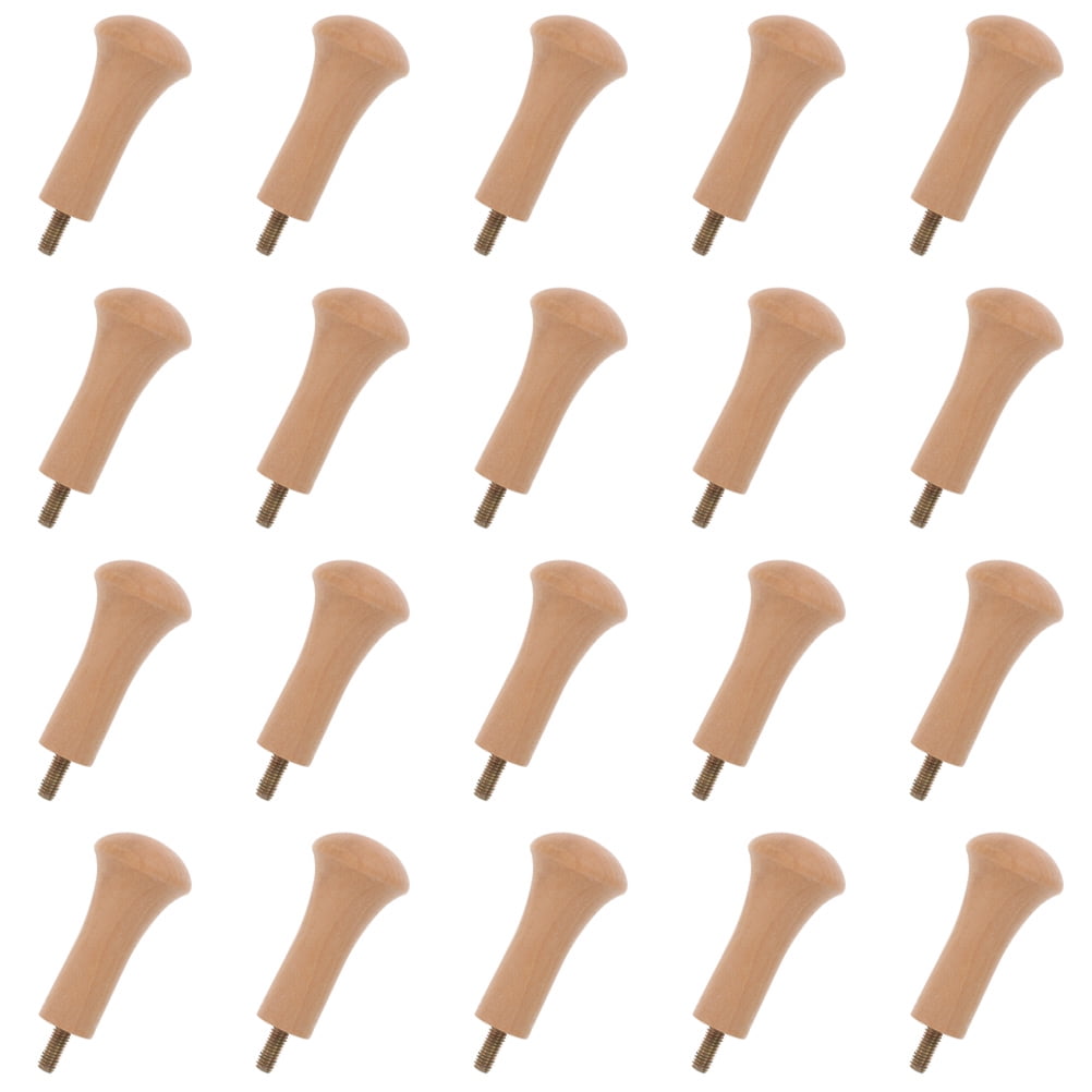 Qnmwood 20pcs Wood Shaker Pegs Coat Hooks for Closet Wall Hanging ...