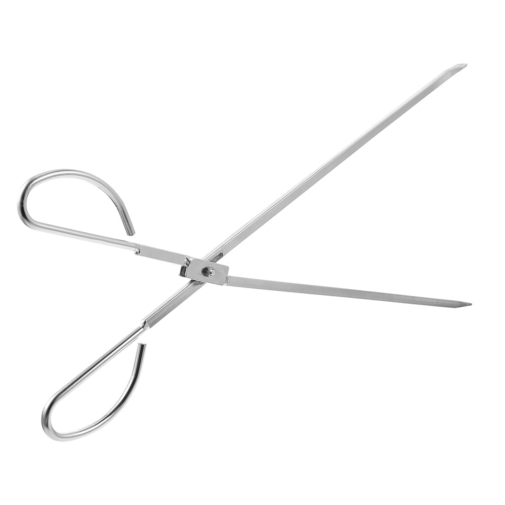 Qnmwood 21" Fireplace Log Tongs Garbage Picker Trash Coal Tong Fish ...