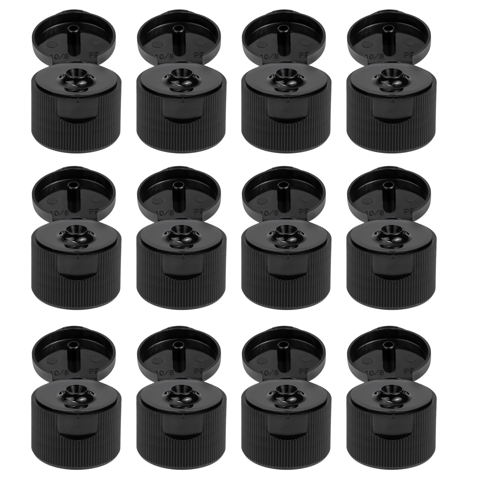 Qnmwood 30Pcs Black Push Replacement Caps for Plastic Water Bottles ...
