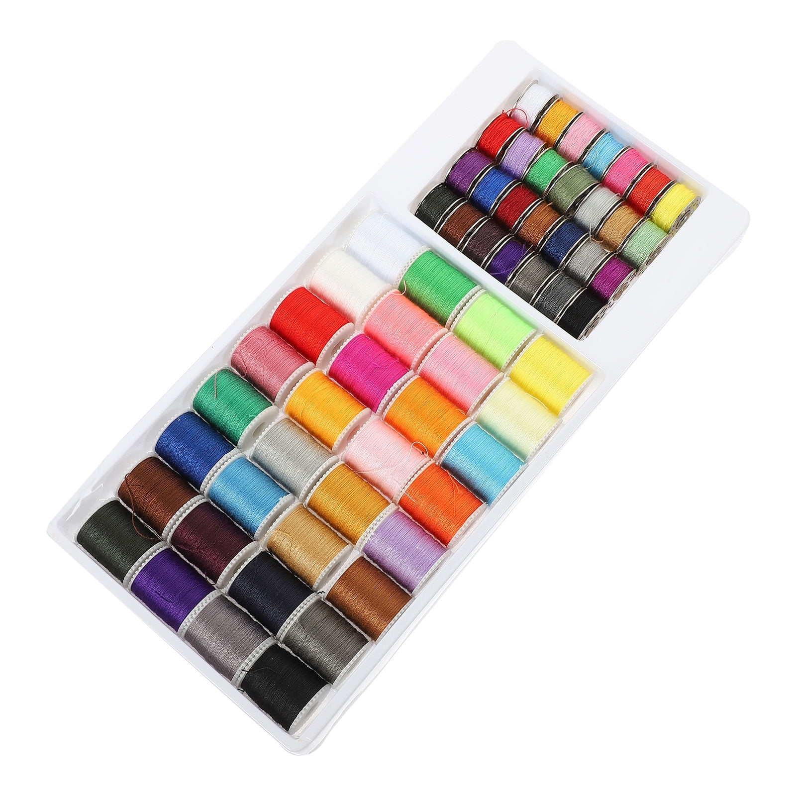 Qnmwood 60 Bobbin Thread Set with Case for Hand & Machine Sewing ...