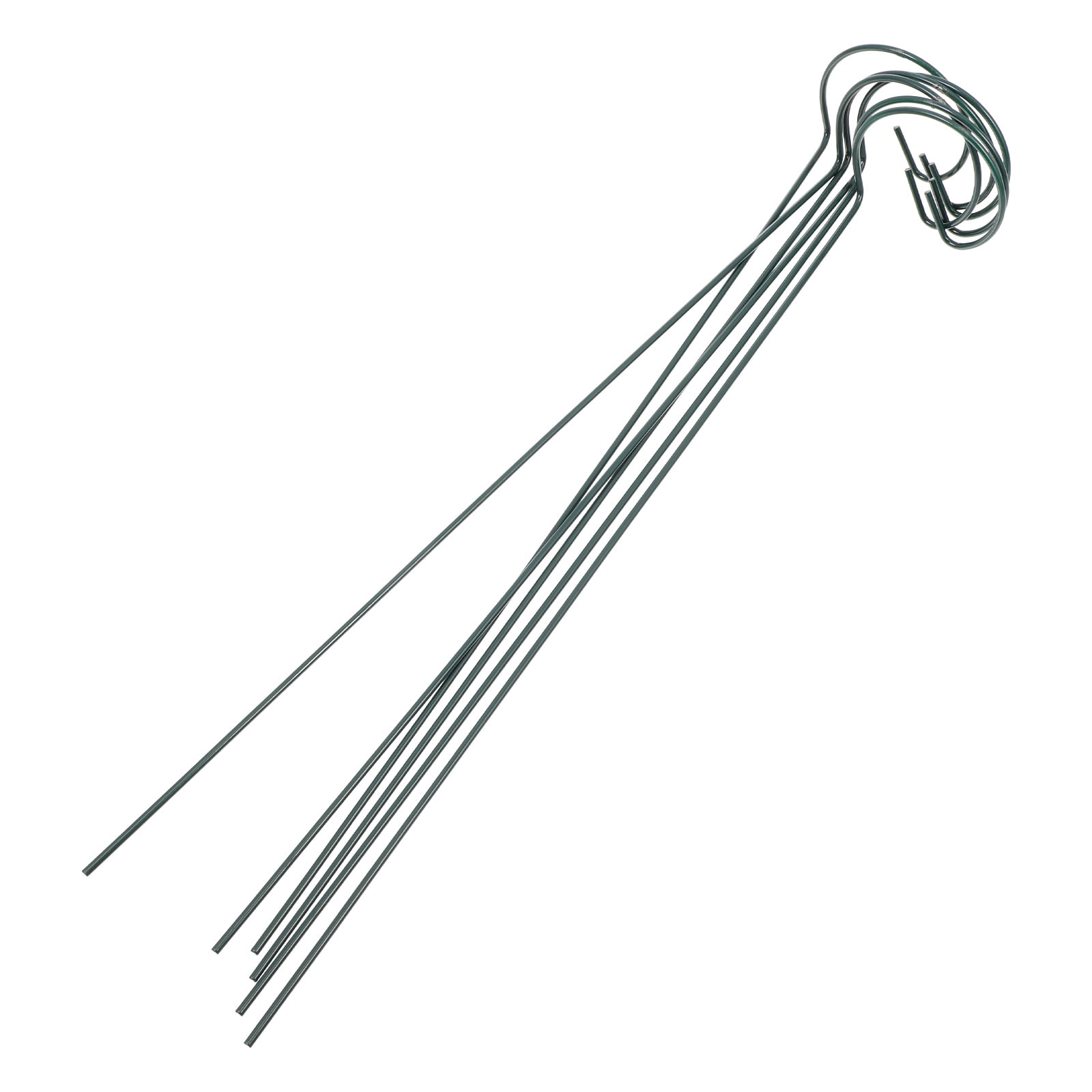 Qnmwood 6Pcs Metal Plant Support Stakes for Tall Plants and Vegetables ...