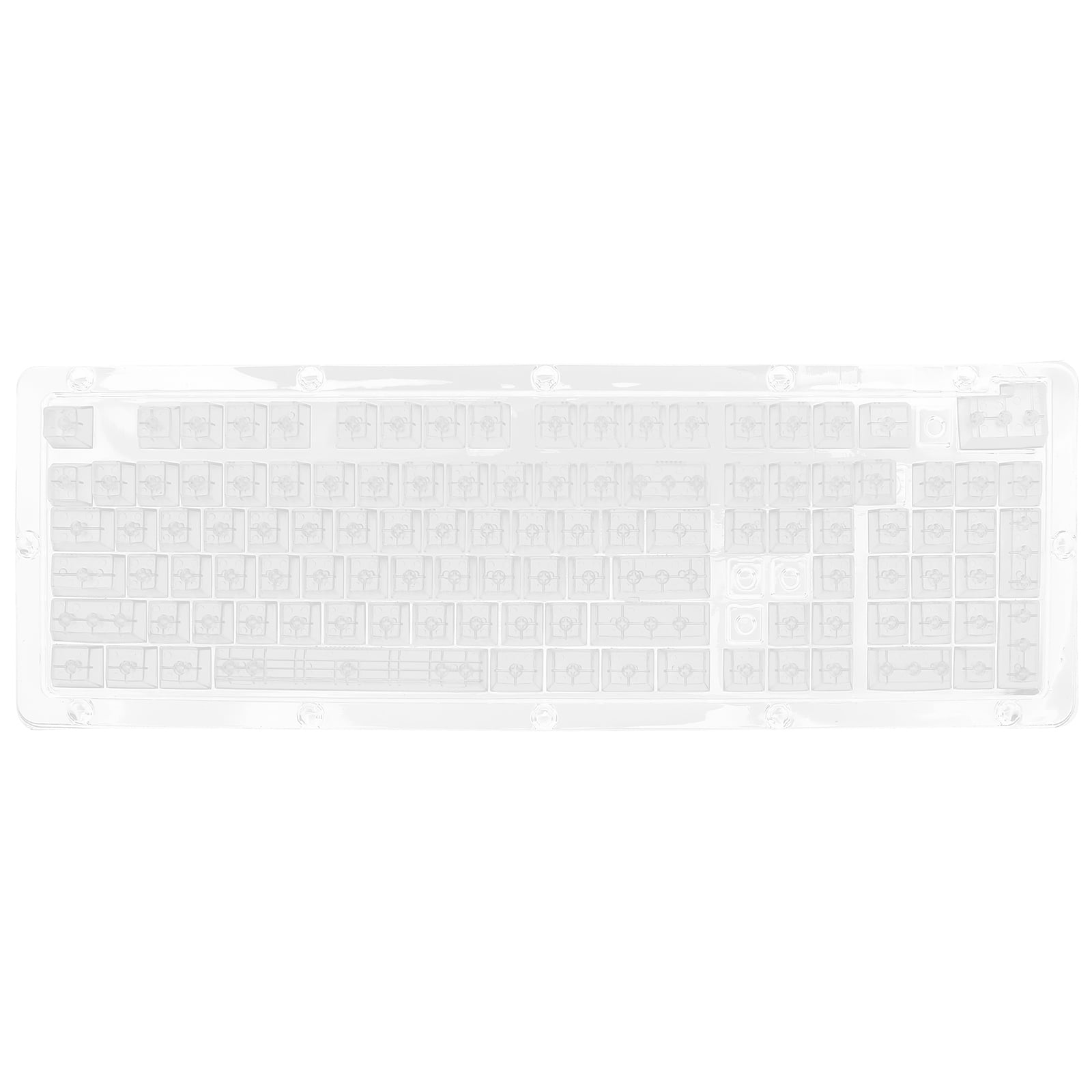 Qnmwood Clear Crystal Pudding Keycaps for Full-Size Mechanical Keyboard ...