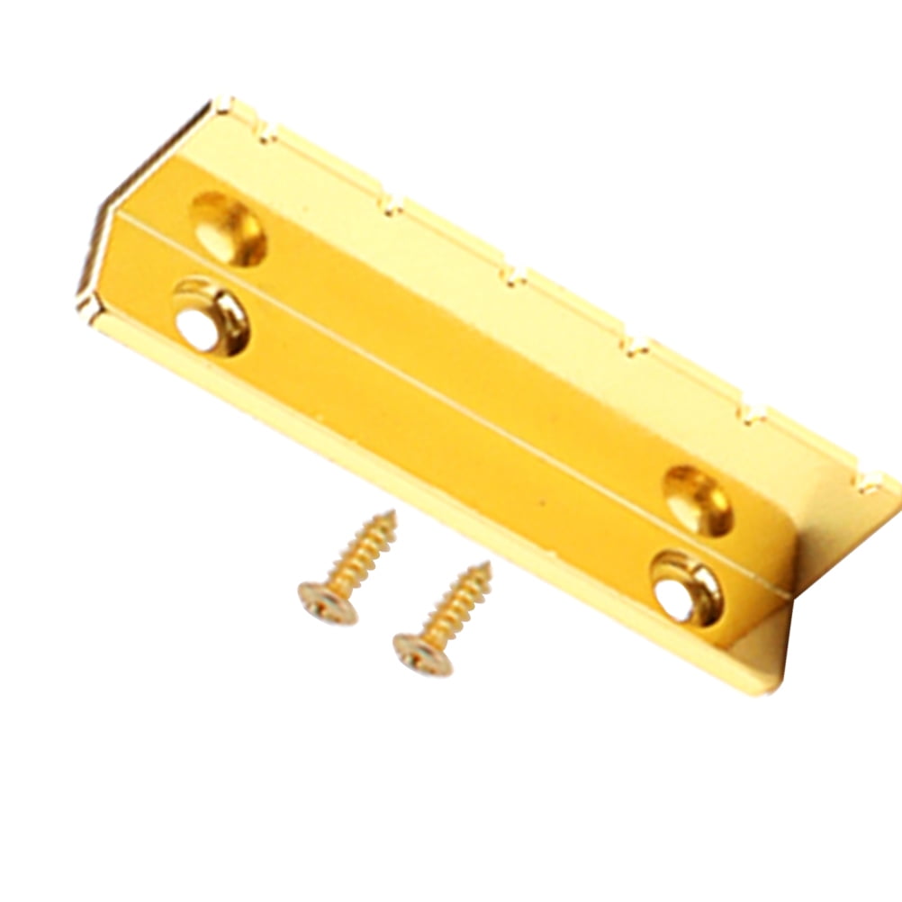 Qnmwood Metal Roller Bass Guitar Parts Set - L-Shaped Nut & Strings ...