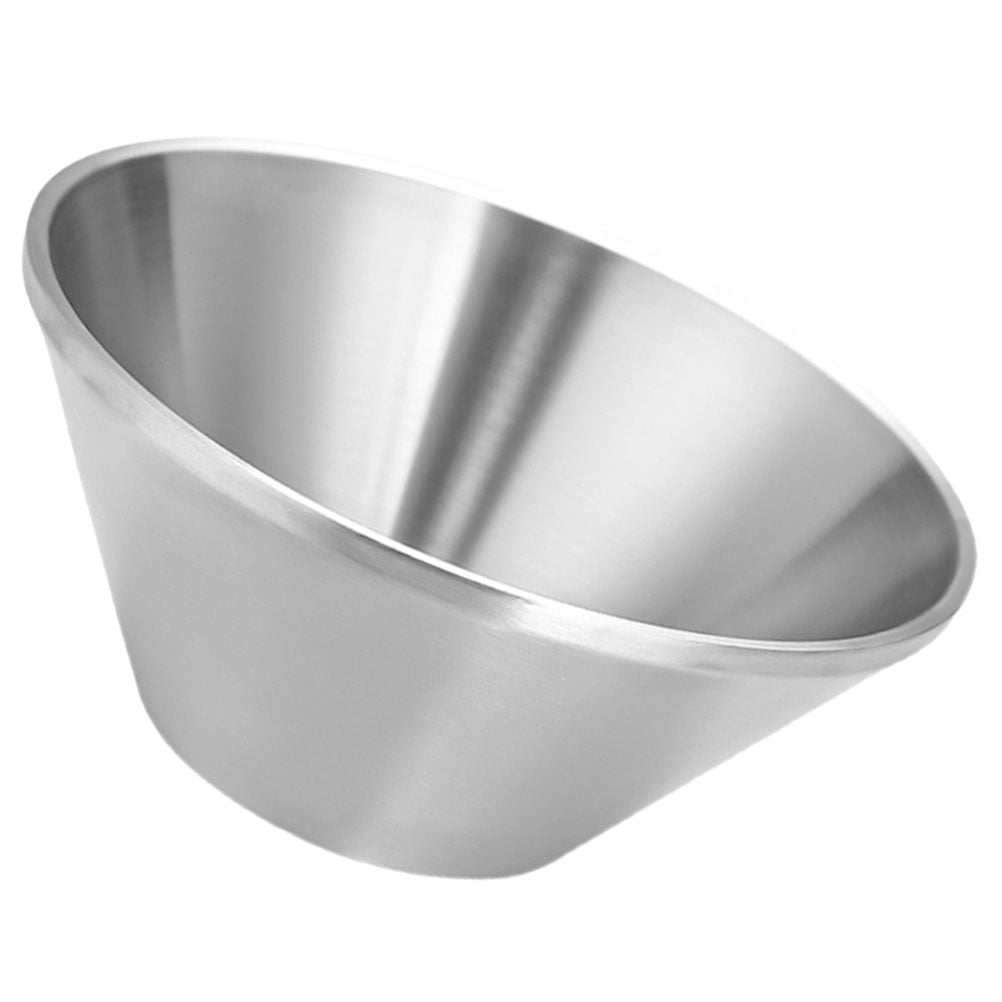 Qnmwood Stainless Steel Dessert Bowl Ice Cream Snack Container Silver ...