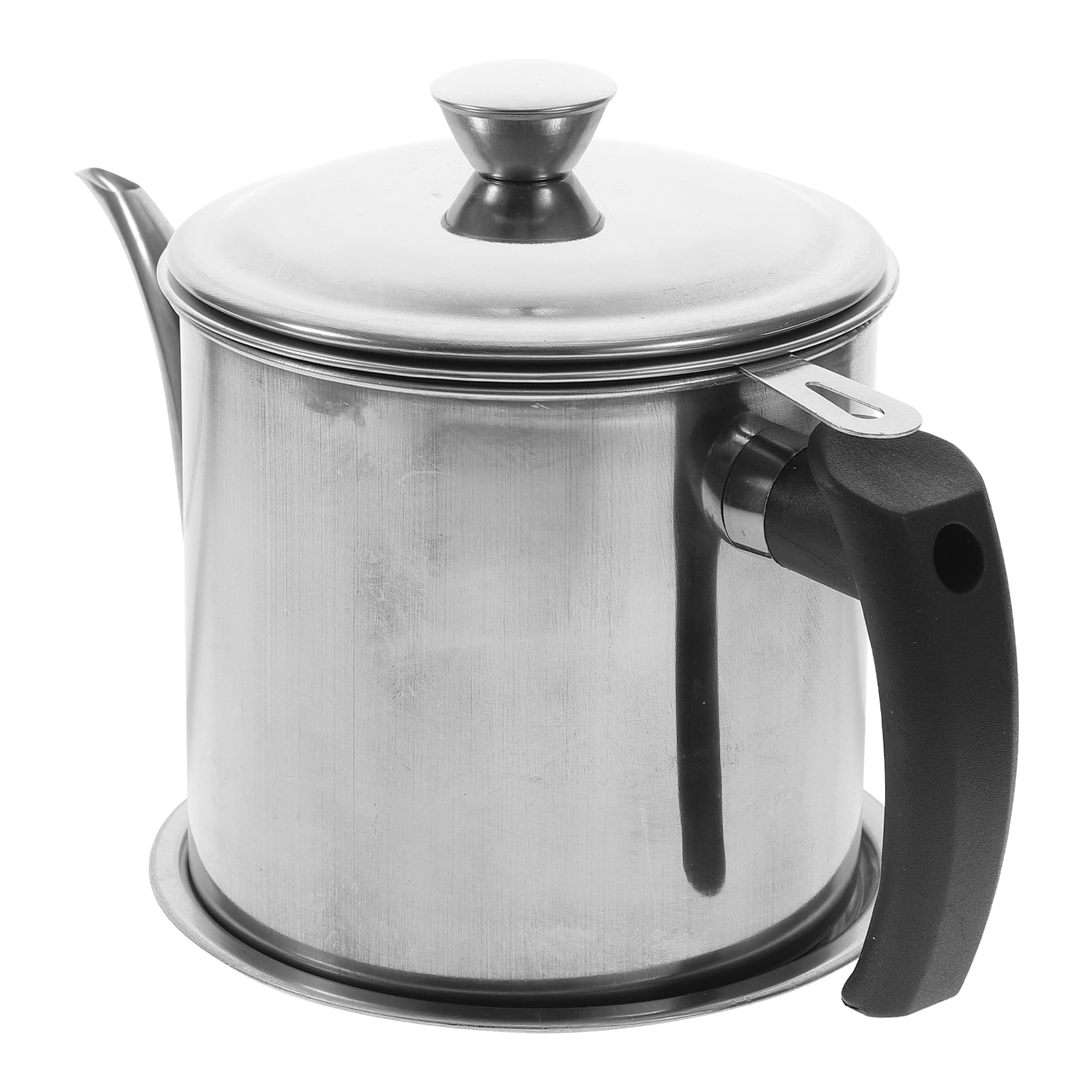 Qnmwood Stovetop Oil Dispenser Pot 1.4L Stainless Steel Container for ...