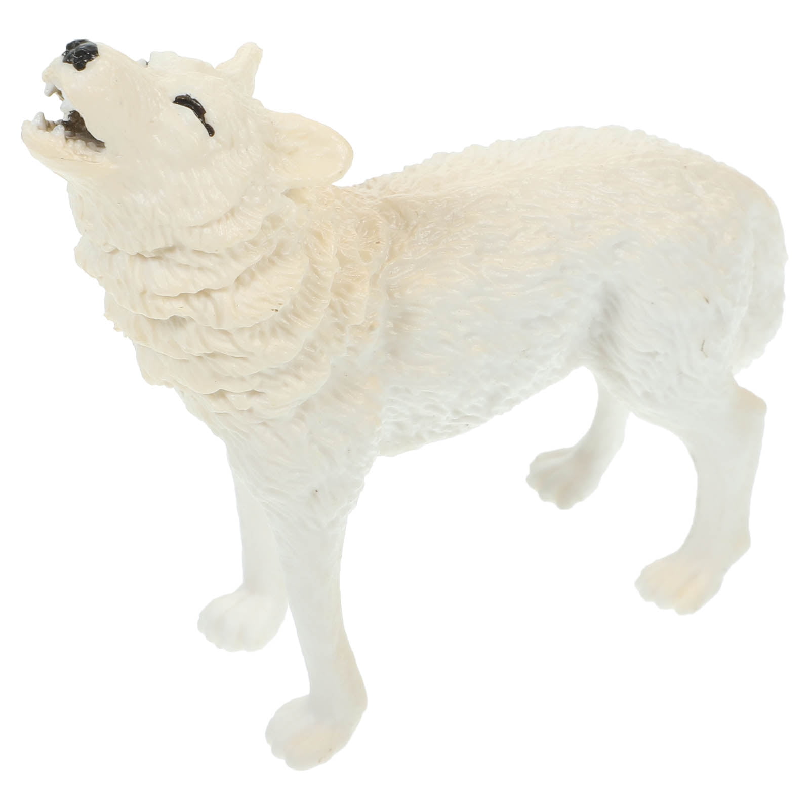 Qnmwood Wildlife Wolf Model Figurines Lifelike Forest Statue Cake ...
