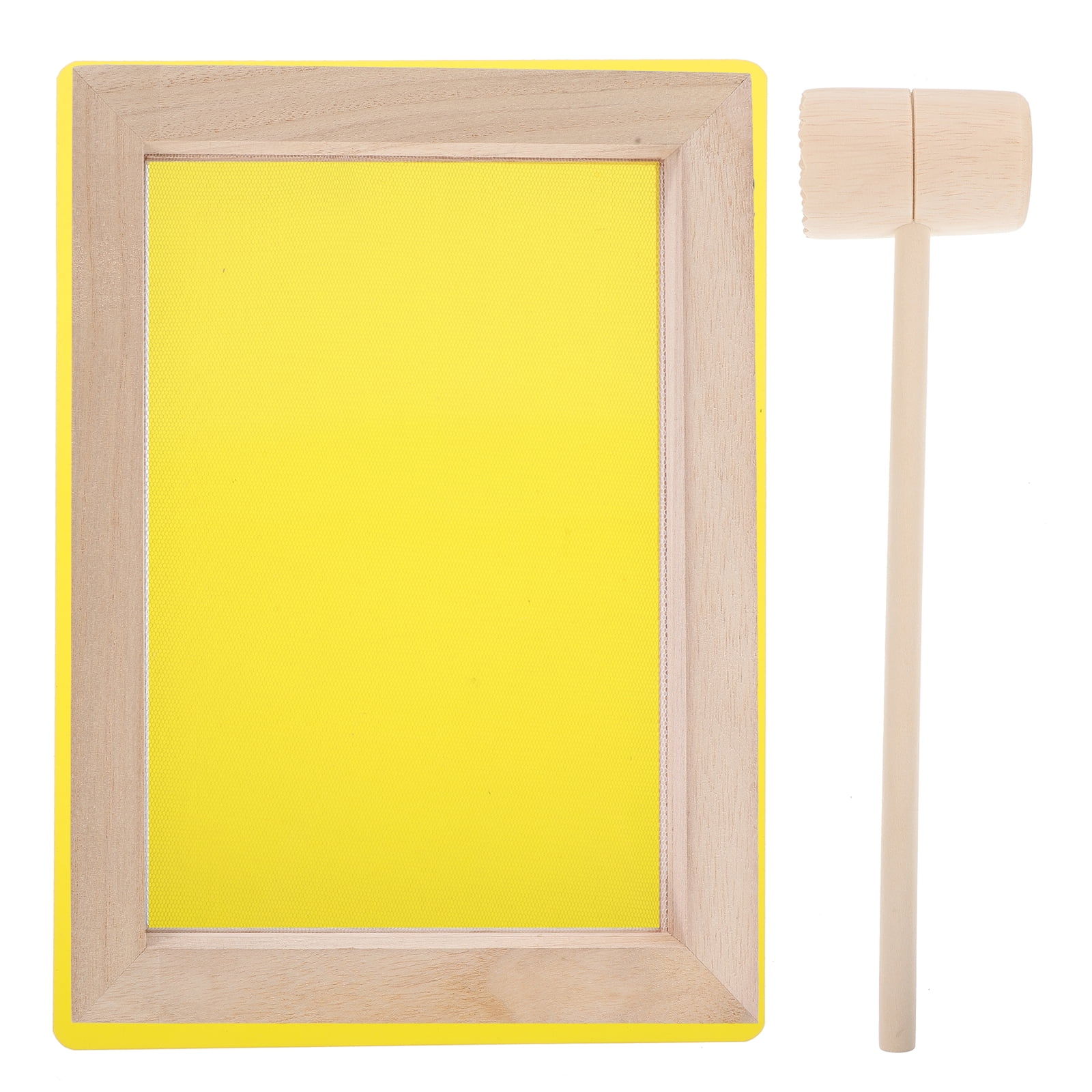 Qnmwood Wooden Paper Making Kit with Hammer & Base Plate - DIY Handmade ...