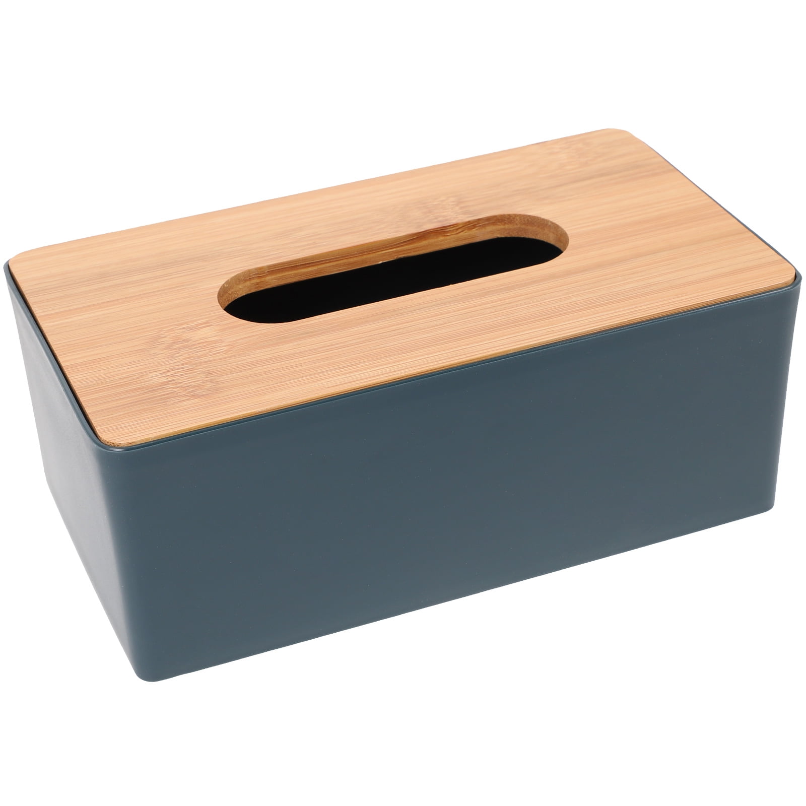 Qnmwood Wooden Tissue Box Cover for Bathroom/Office/Car - Green ...