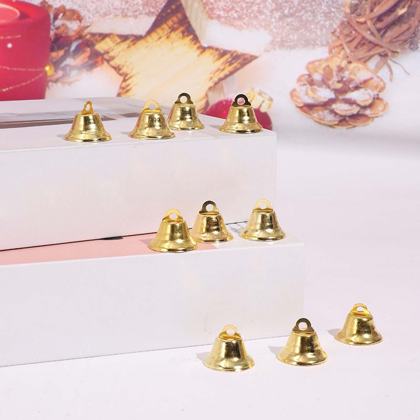 Qocolhg 10 Pack Jingle Bells Mini Small Bells Craft Bells with Hooks ...
