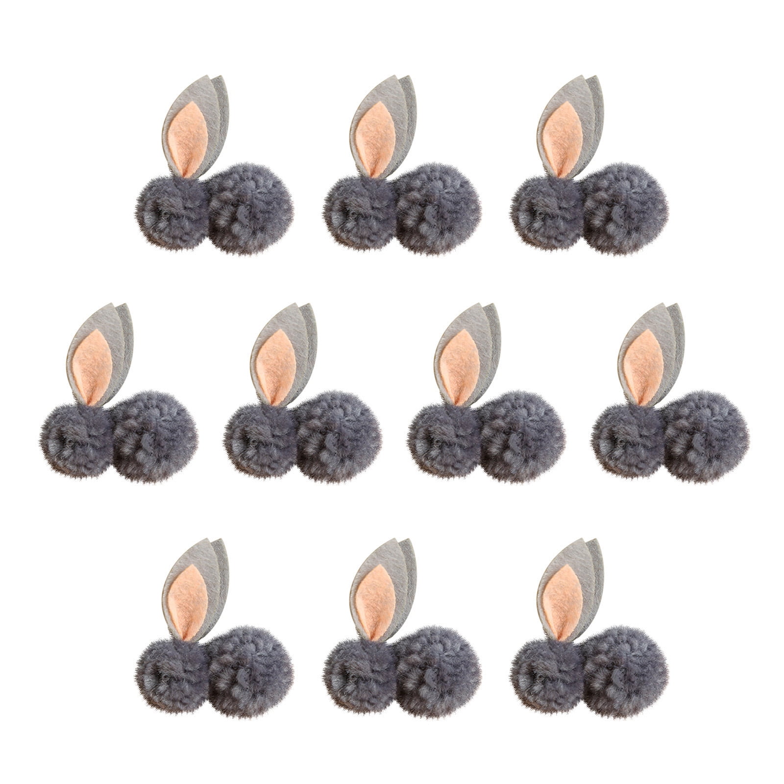 Qocolhg 10Pcs Plush Bunny Stuffed Animal Bulk Mini Bunnies Keychain ...