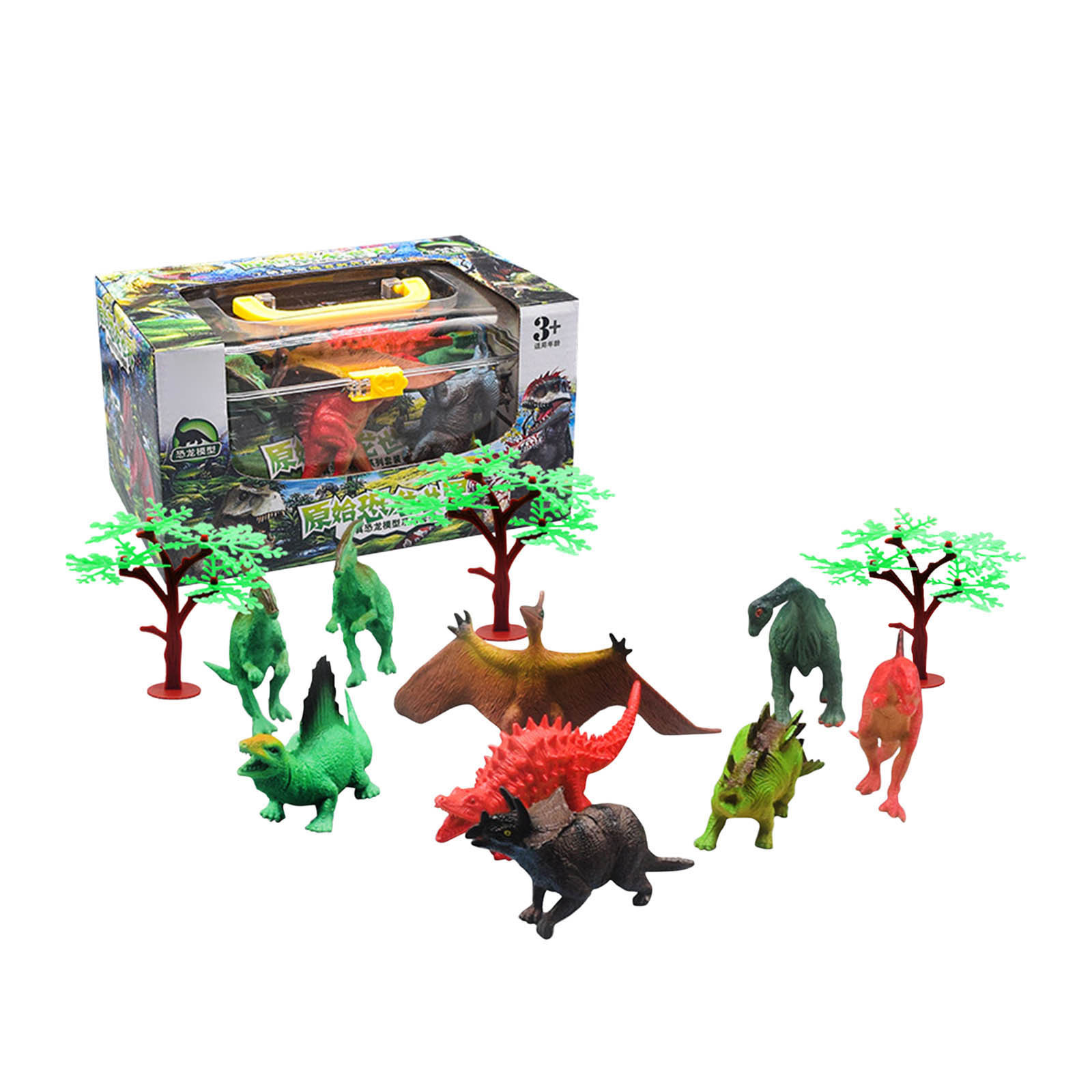 Qocolhg 12 Pack Dinosaur Toys Set,Realistic-Looking Dino,Montessori Toy ...