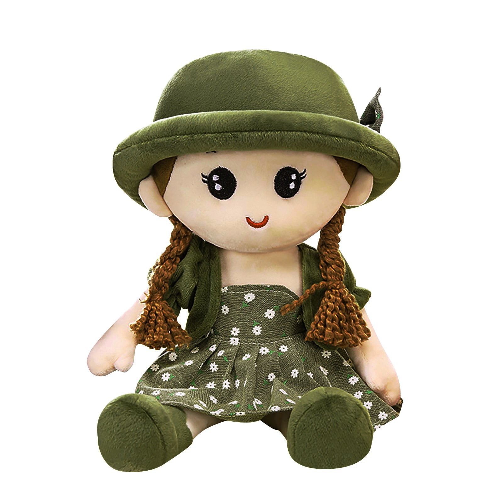 Qocolhg 14 Inch Cute and Soft Rag Doll with Changeable Clothes, Girls ...