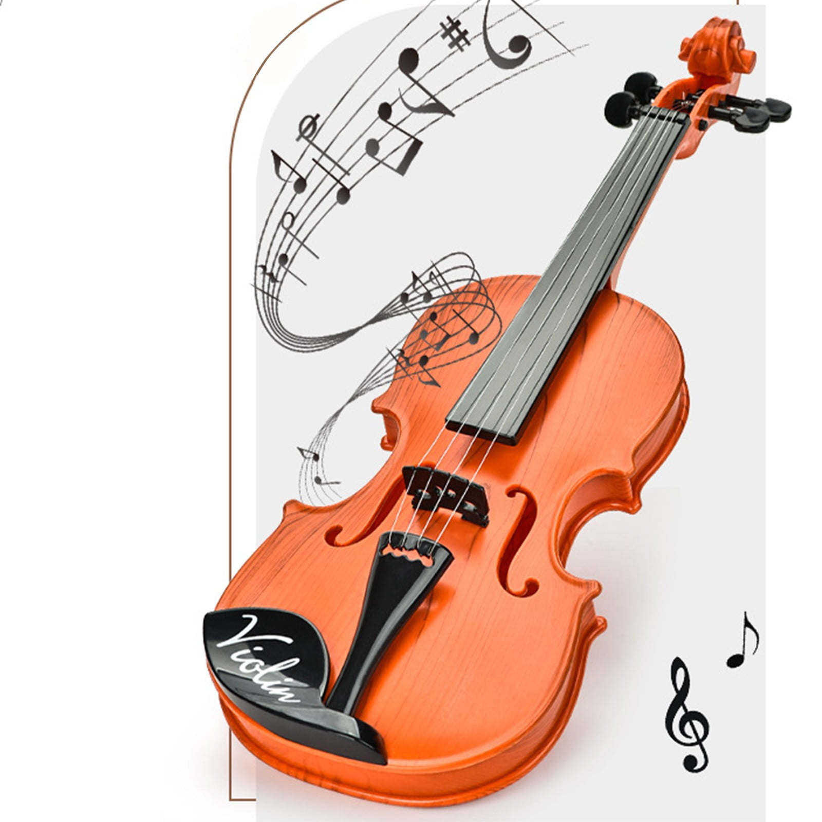 Qocolhg 16 In Violin Toy for Kids,4 Strings Violin Toys Musical ...