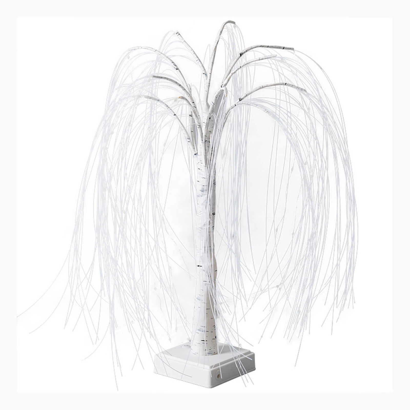 Qocolhg 19.7 Inch Lighted Willow Tree, 60 LED Willow Tree Lights ...