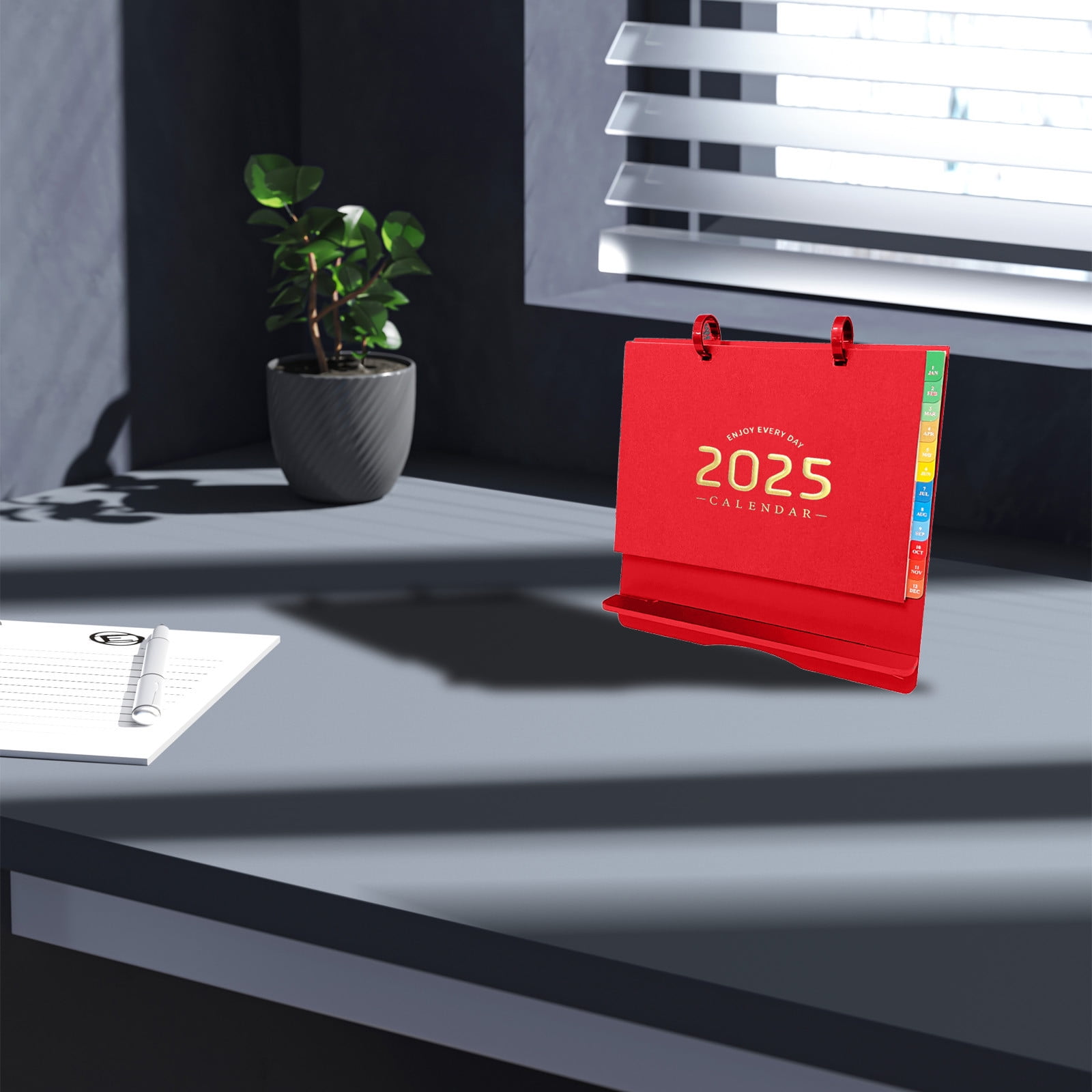 Qocolhg 2025 Stationery Office Calendar Desk Organizers Desk ...