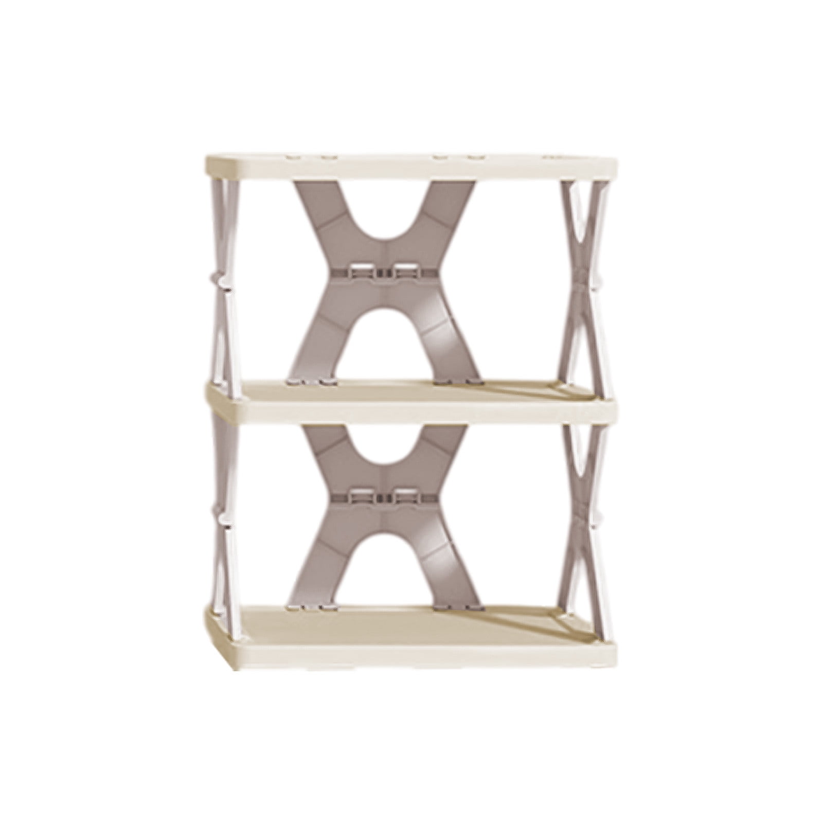Qocolhg 3 Tier Vertical Narrow Shoe Rack, Collapsible Shoe Rack for ...