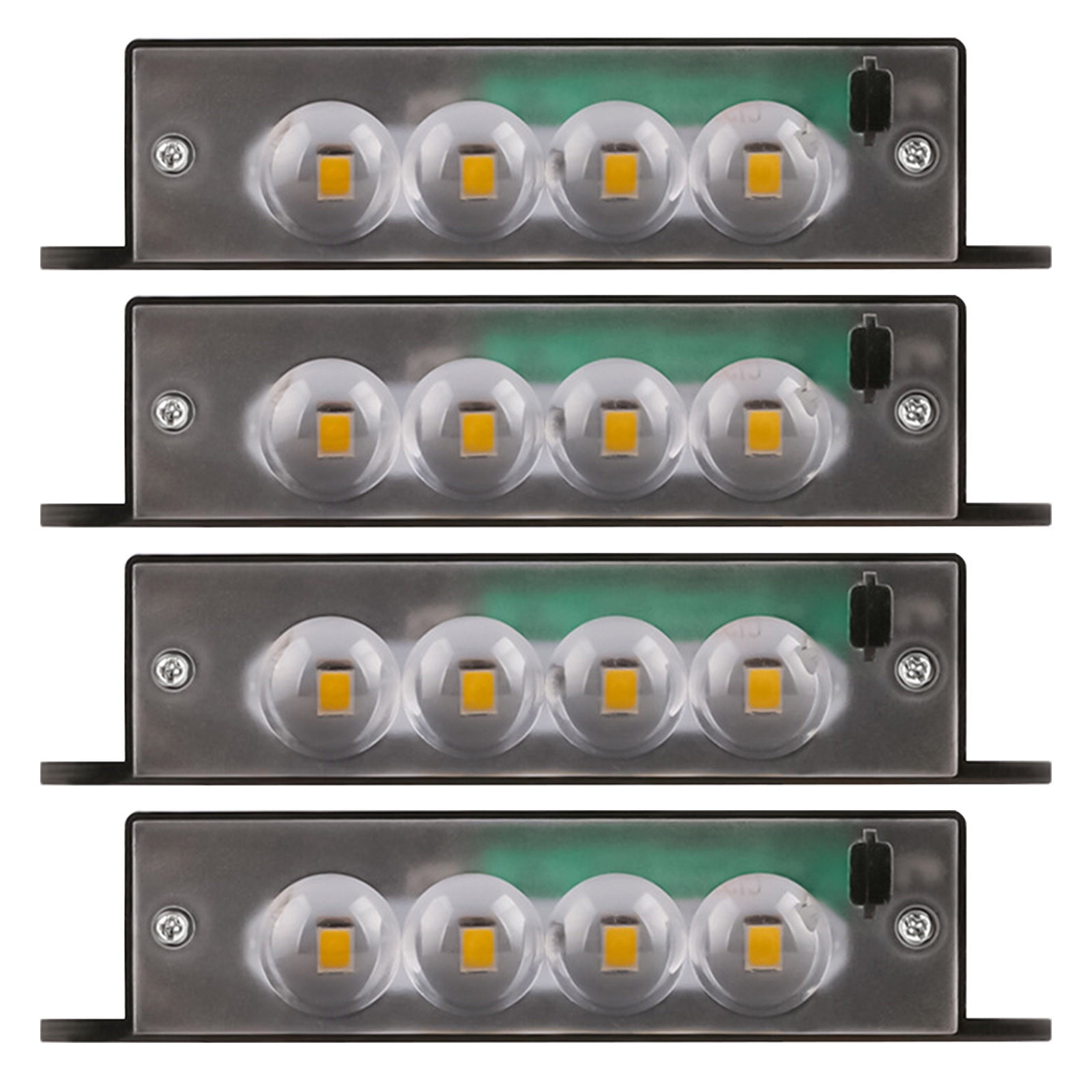 Qocolhg 4 Packs LED Hardscape Lighting, Retaining Wall Light Paver ...