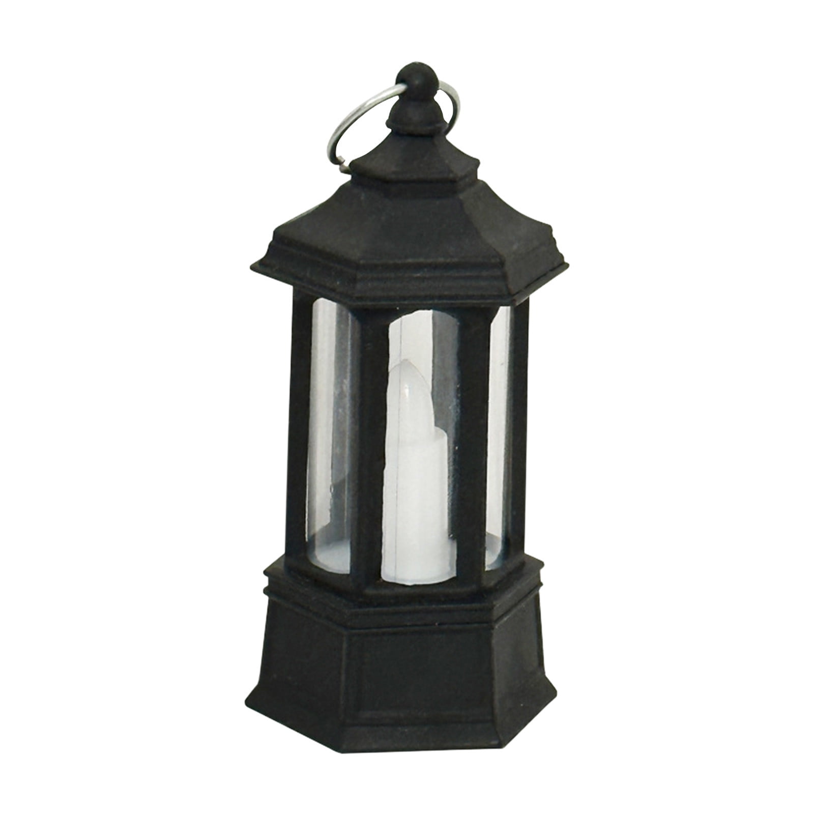 Qocolhg 4 Pcs Christmas Vintage Lanterns with Flickering LED Lantern ...