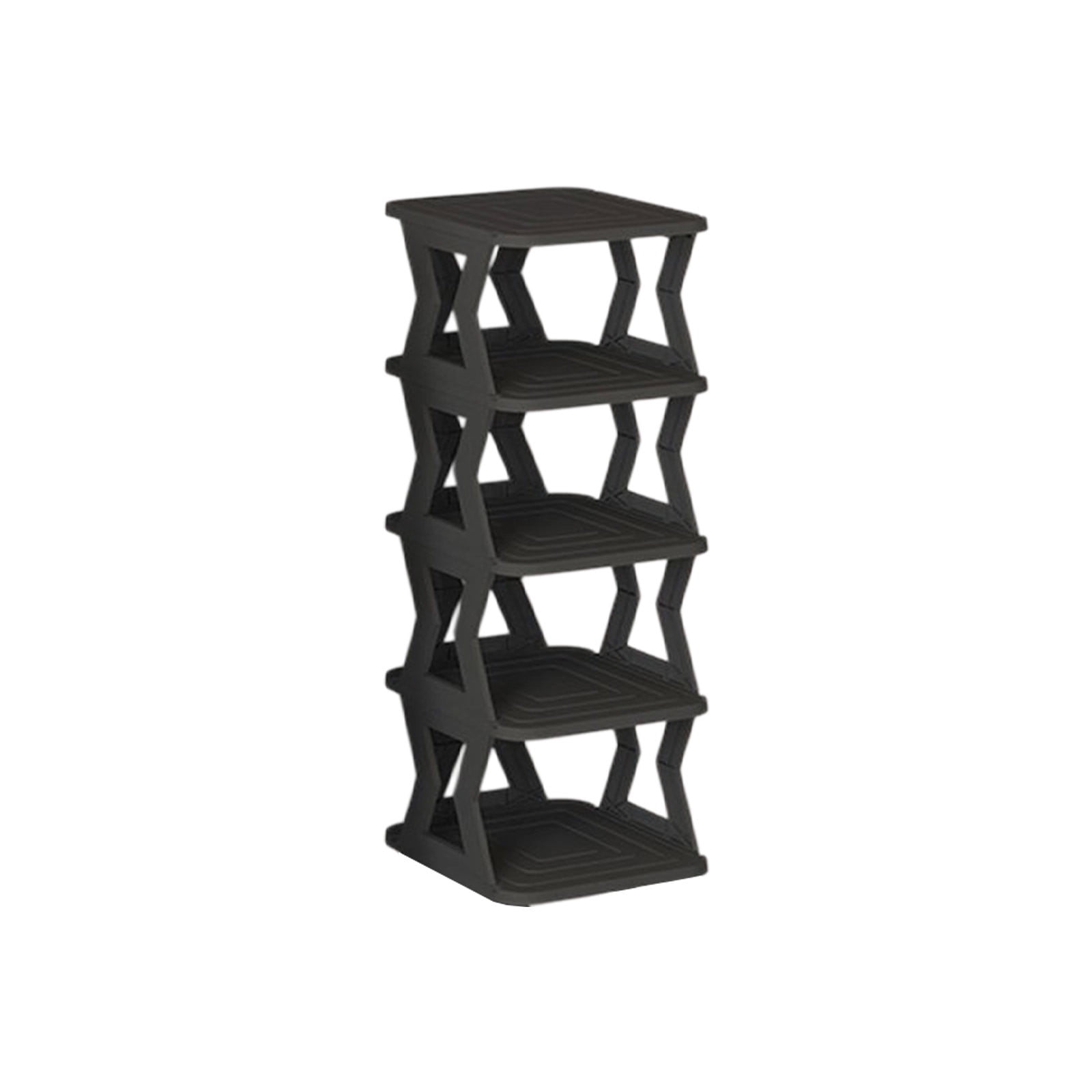 Qocolhg 5 Tier Vertical Narrow Shoe Rack, Free Standing Shoe Racks ...