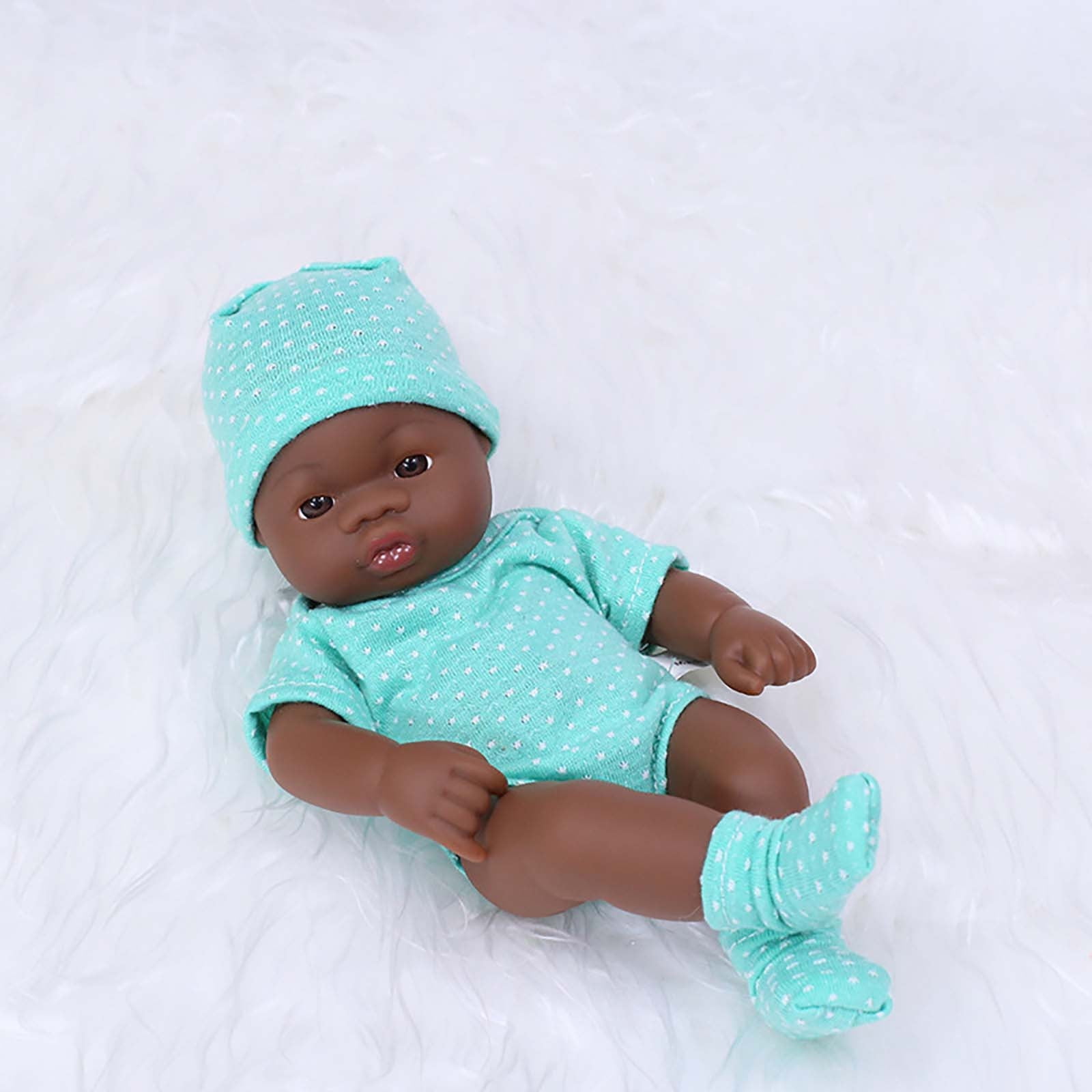 Qocolhg 7.87" Mini Realistic Reborn Dolls, Silicone Full Body Baby Soft ...