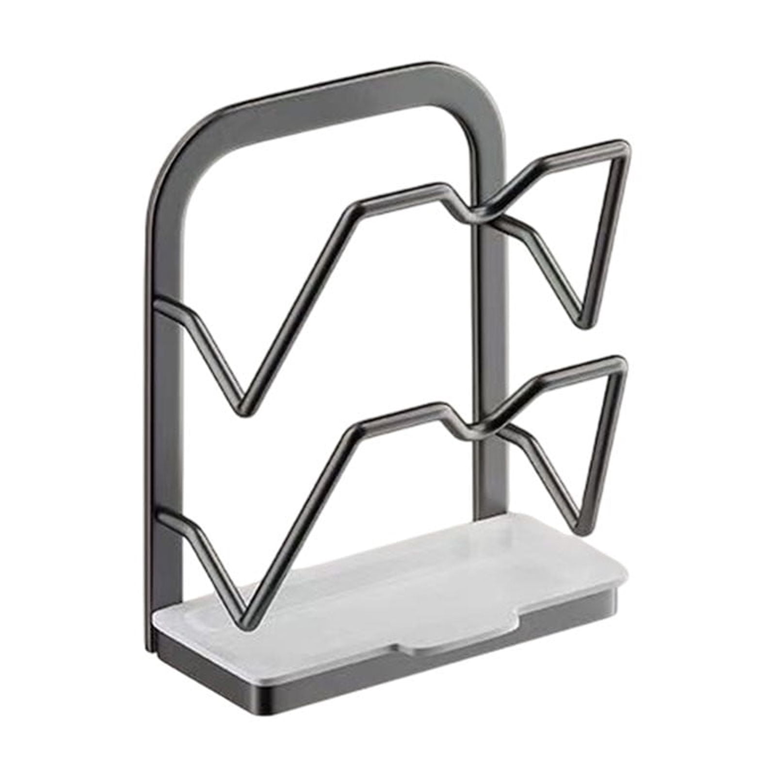 Qocolhg Adjustable Pot Lid Organizer Rack, Pot Lids Holder for Cabinet ...