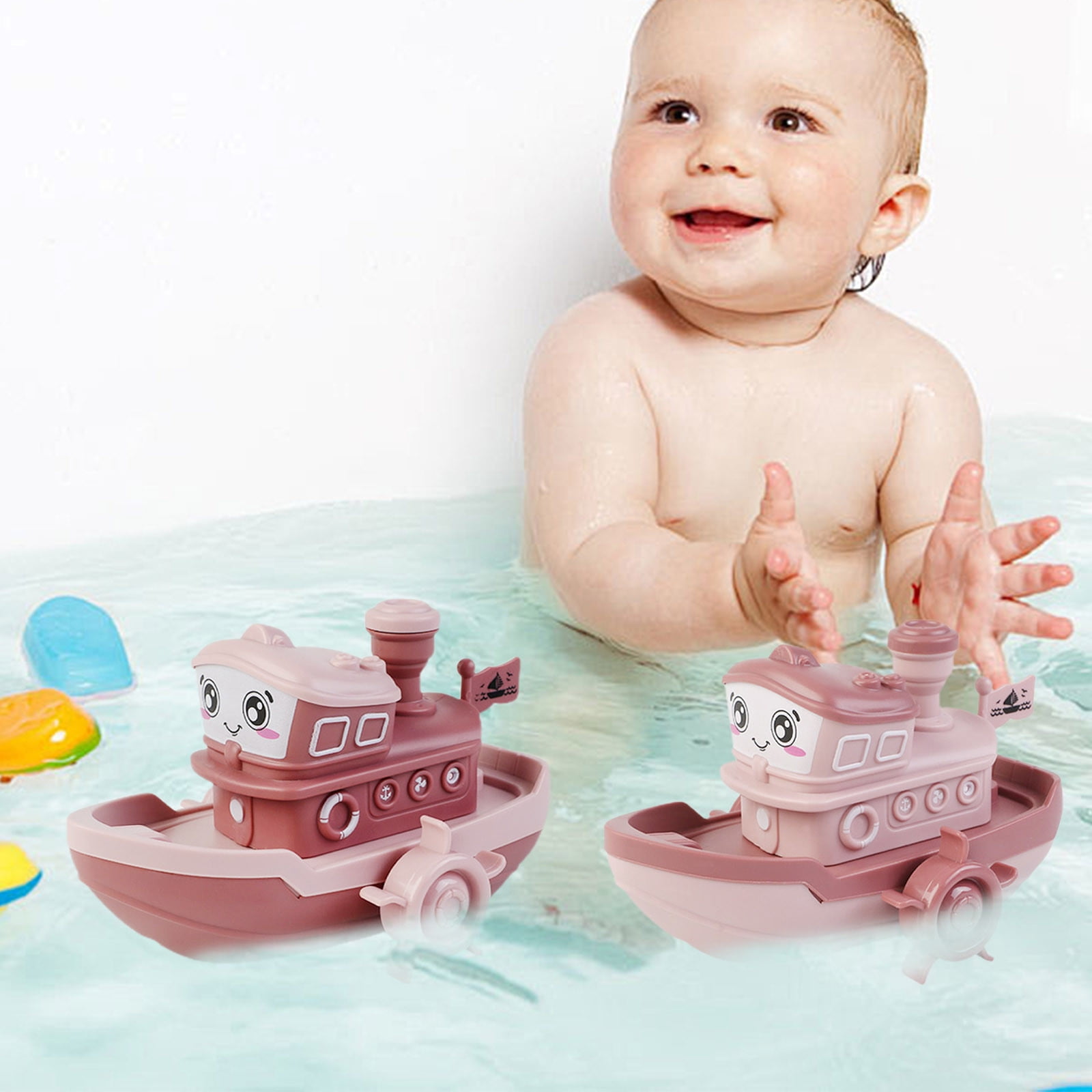 FEOLGEHLY Baby Bath Toys for Kids 1-3, Floating Boat Toys for Toddlers ...