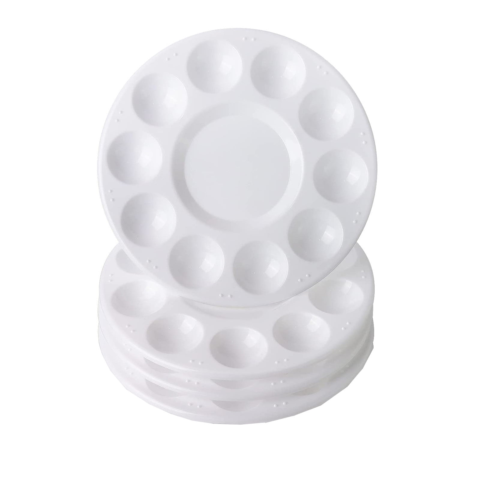 Qocolhg Back to School Savings! 4 PCS White Plastic Paint Palettes ...