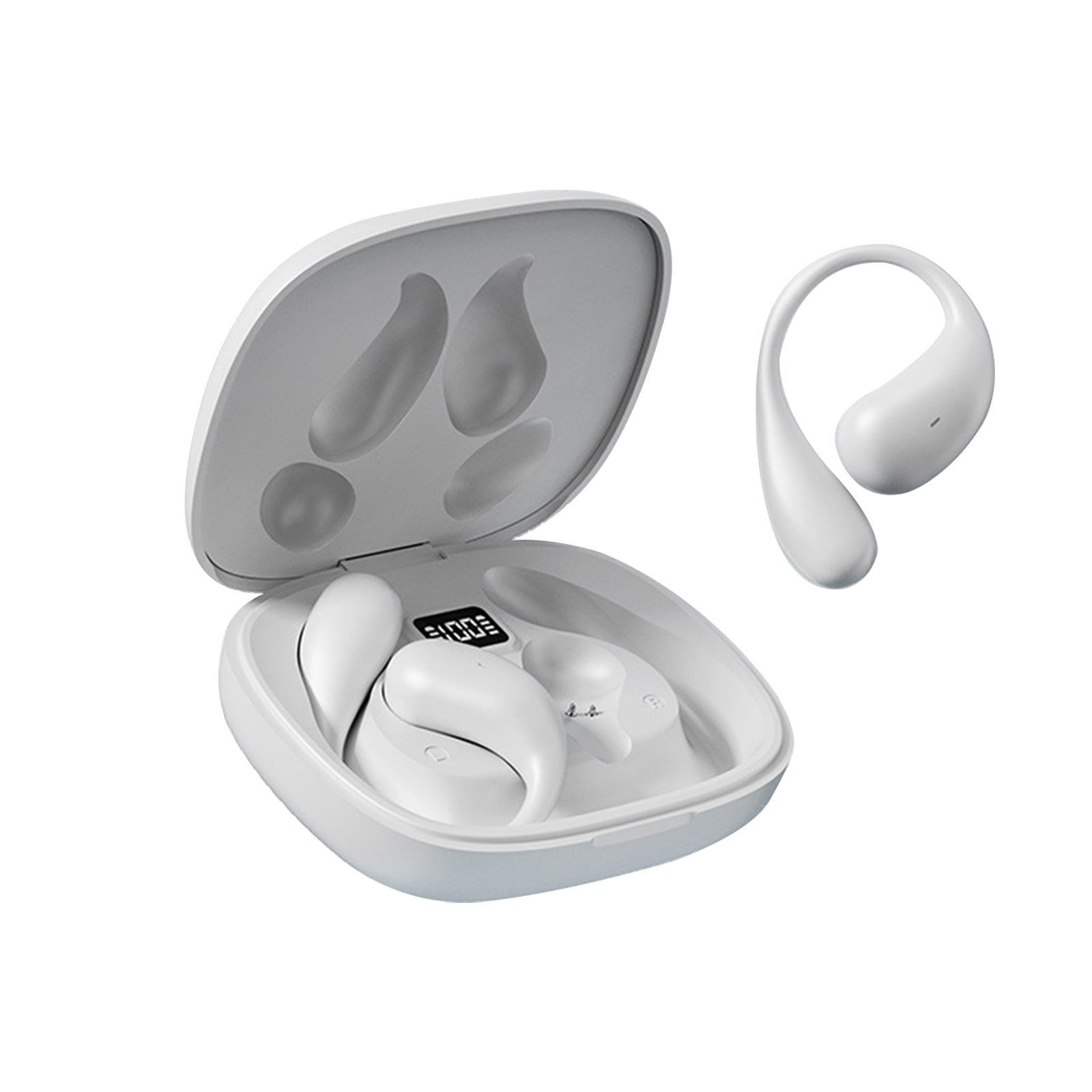 Qocolhg Bluetooth Wireless Earbuds, Mini Open Ear Bone Conduction ...