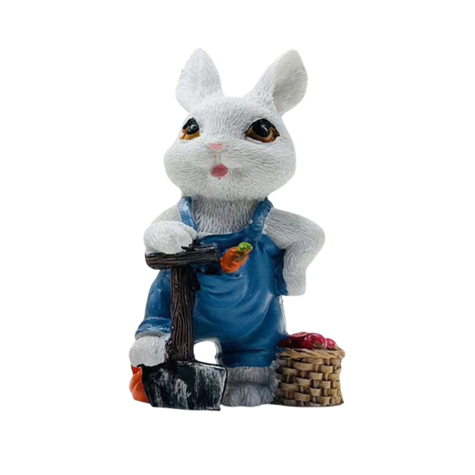 Qocolhg Bunny Rabbit Garden Statue, Easter Bunny Statue, Resin Outdoor ...