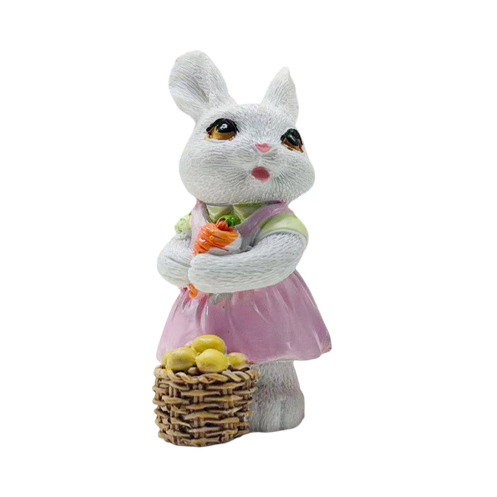 Qocolhg Bunny Rabbit Garden Statue, Easter Bunny Statue, Resin Outdoor ...