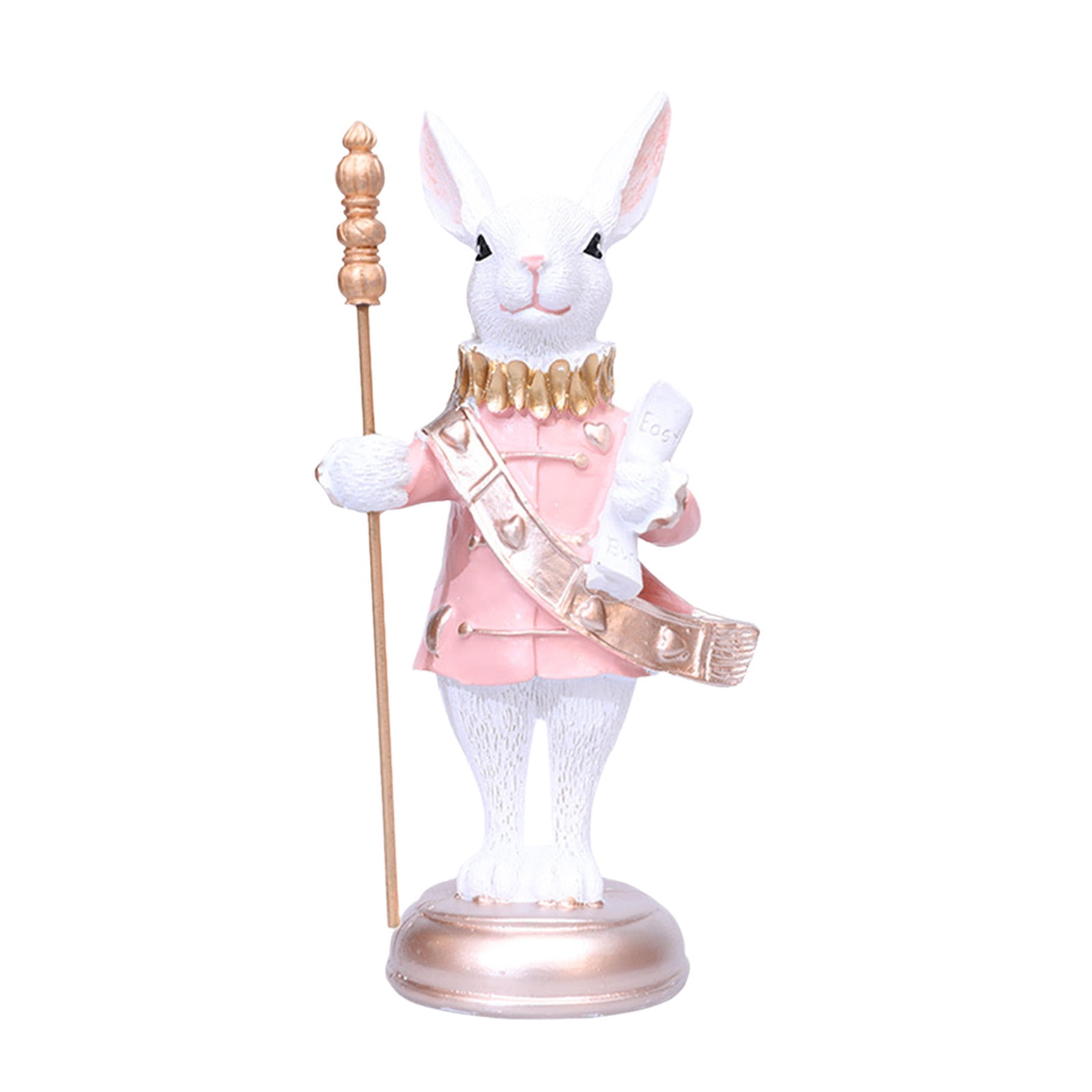 Qocolhg Bunny Rabbit Garden Statue, Easter Bunny Statue, Resin Outdoor ...