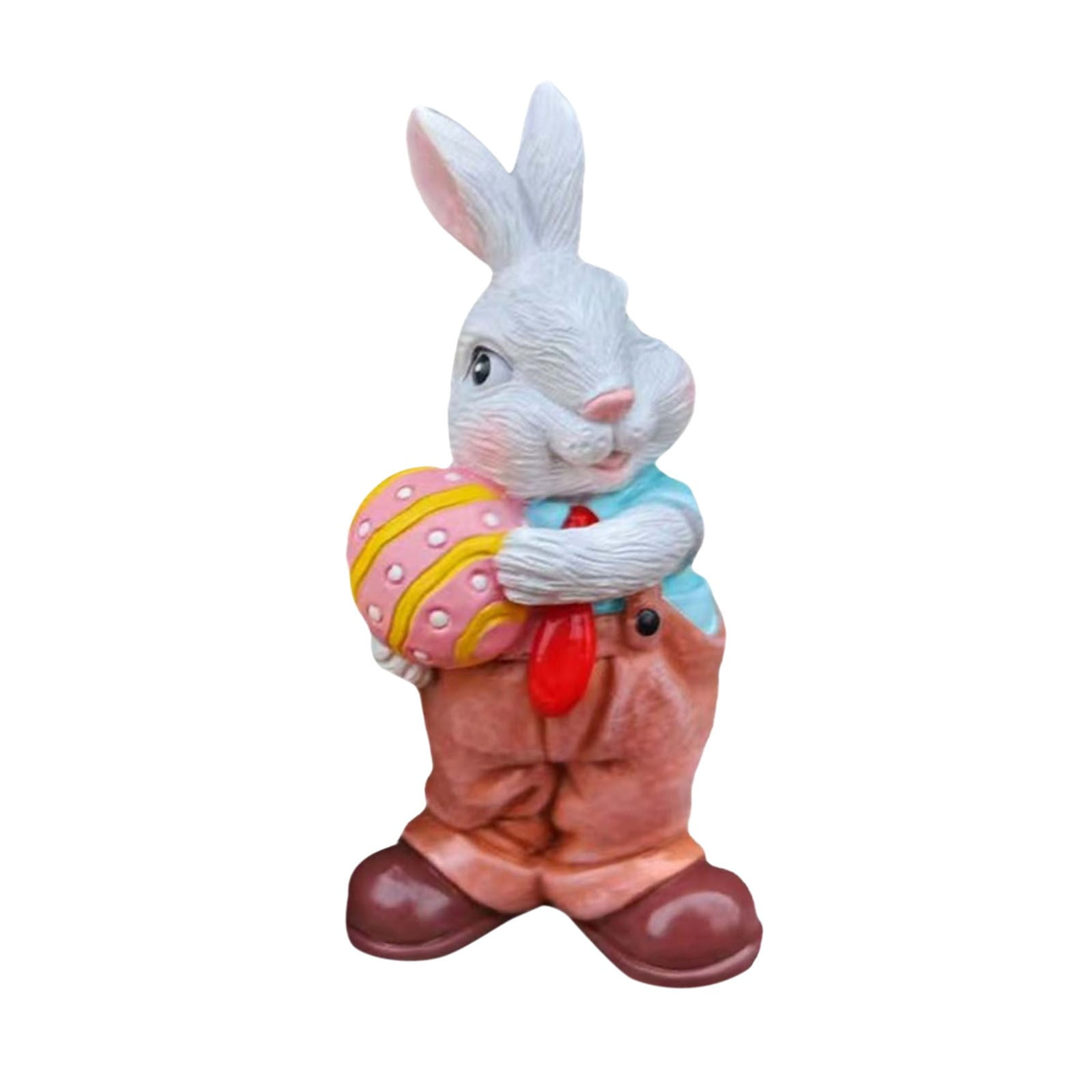 Qocolhg Bunny Rabbit Garden Statue, Easter Bunny Statue, Resin Outdoor ...