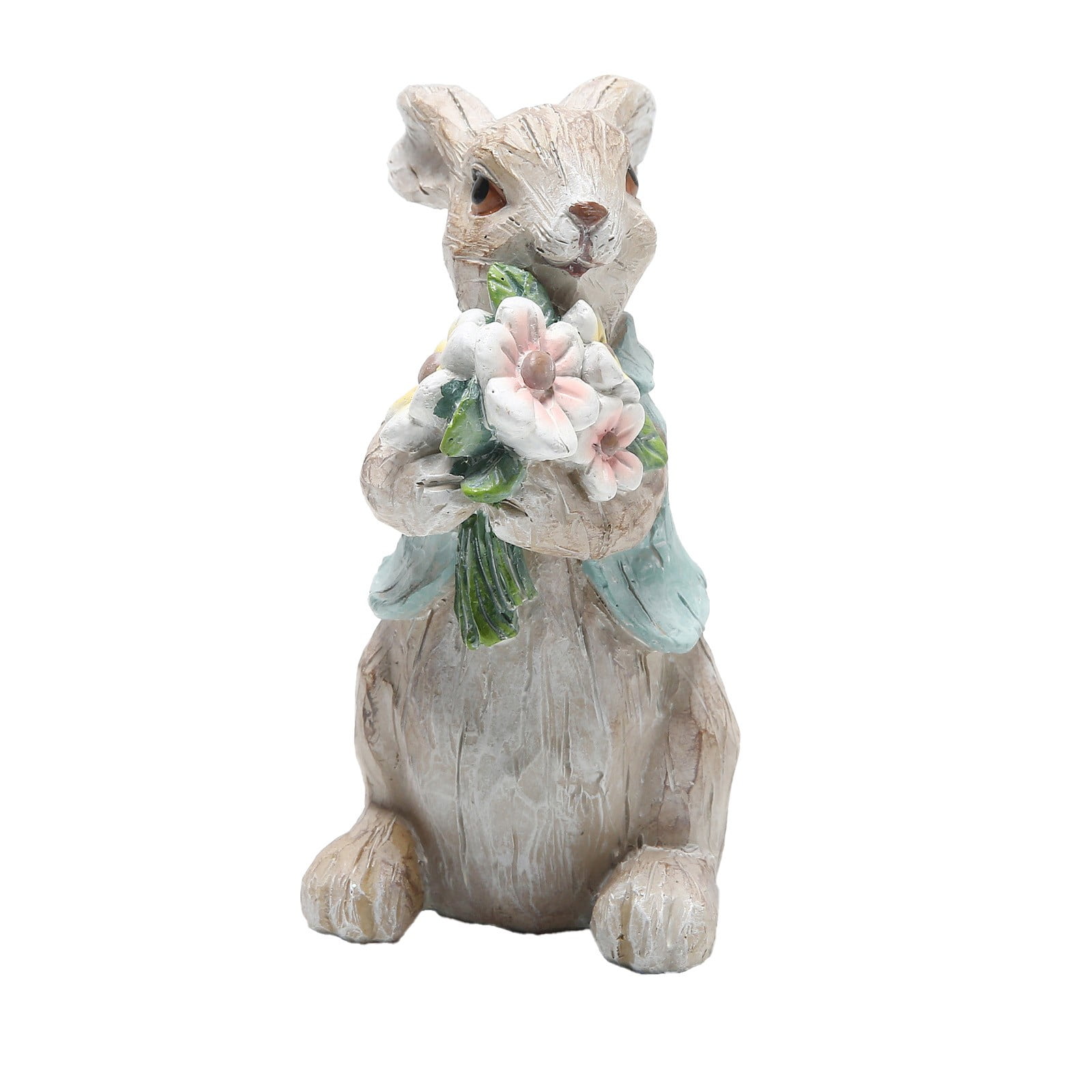 Qocolhg Bunny Rabbit Garden Statue, Easter Bunny Statue, Resin Outdoor ...