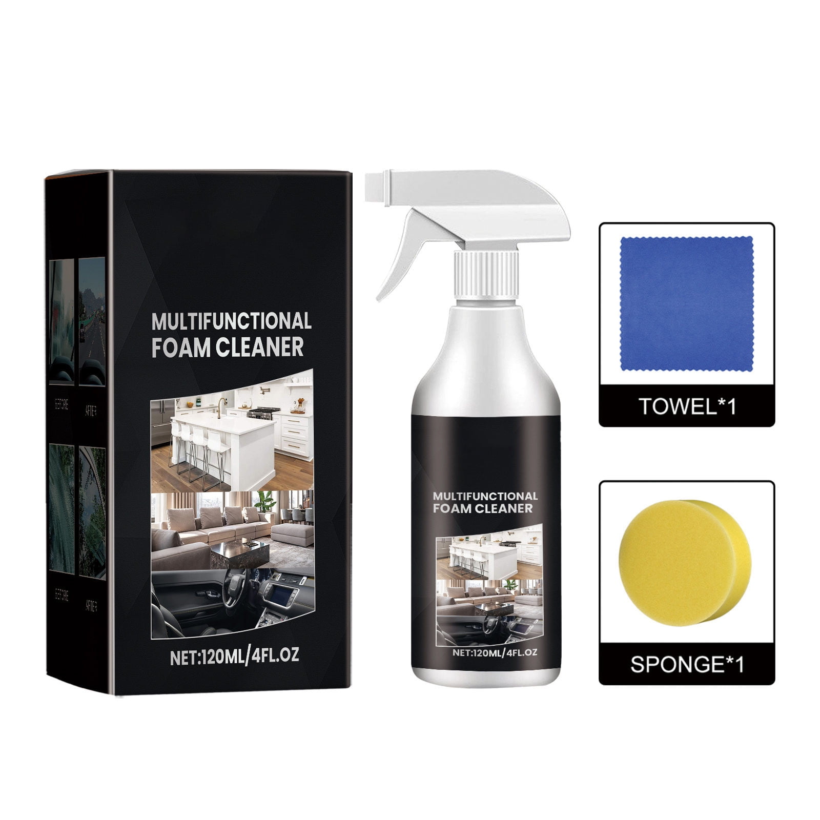 Qocolhg Car Glass Oil Film Cleaner, Car Glass Cleaner, Glass Cleaner ...