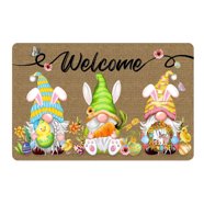 ON SALE!Loyerfyivos Easter Door Mat 24 X 16 Inch Happy Easter Bunny Egg ...