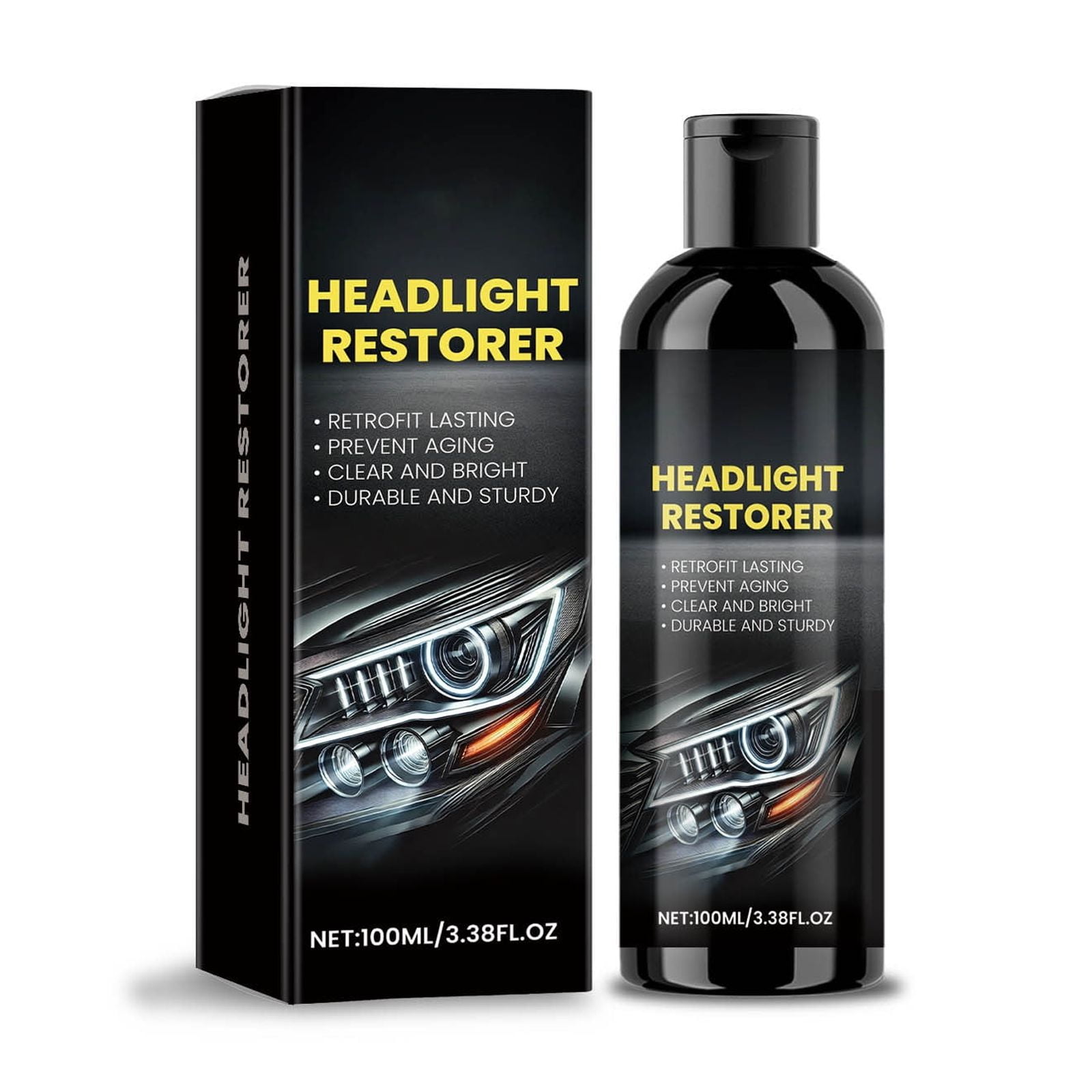 Qocolhg Ceramic Headlight Restoration Kit,To Last As Long As You Own ...