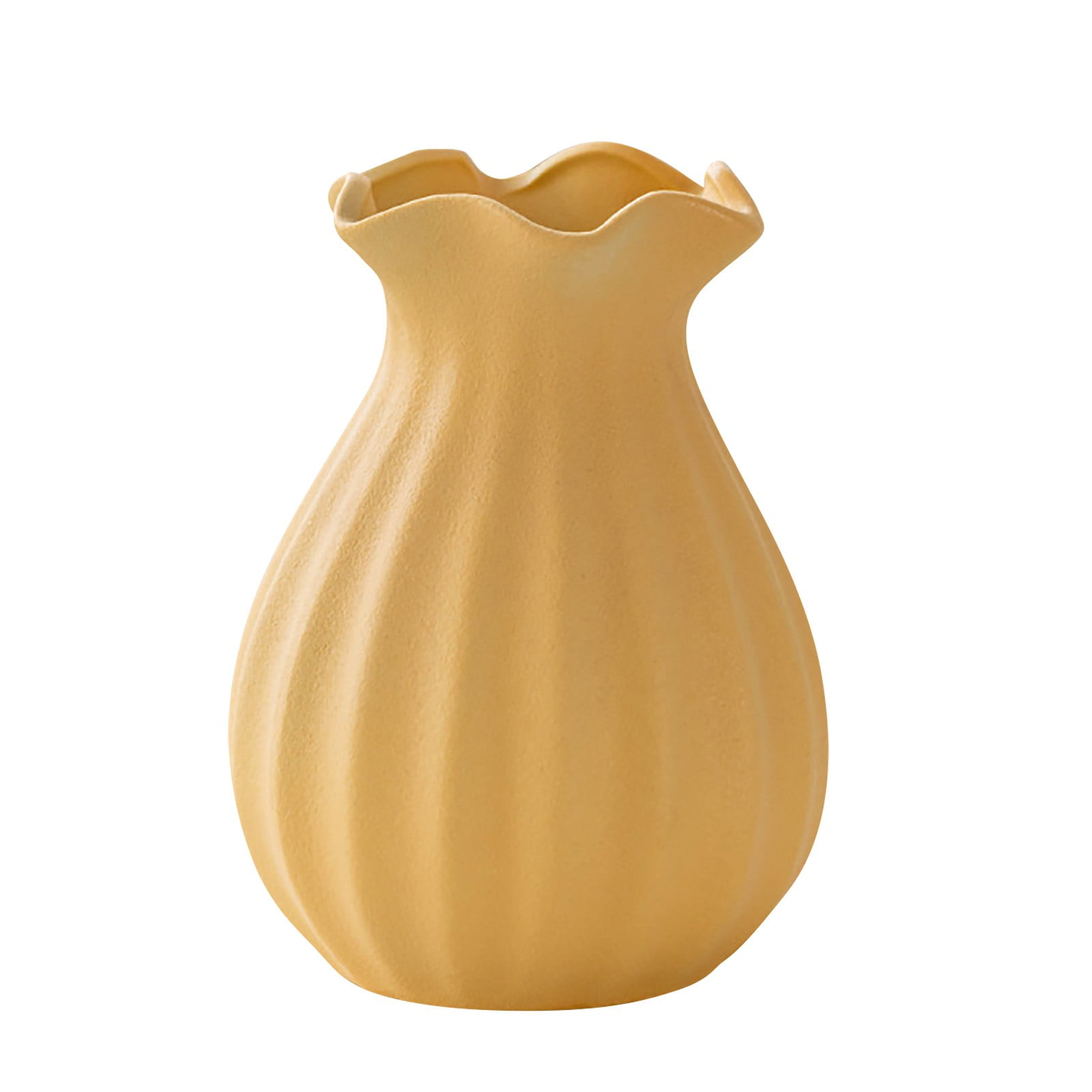 Qocolhg Ceramic Rustic Neutral Vase for Flowers, Farmhouse Decorative ...