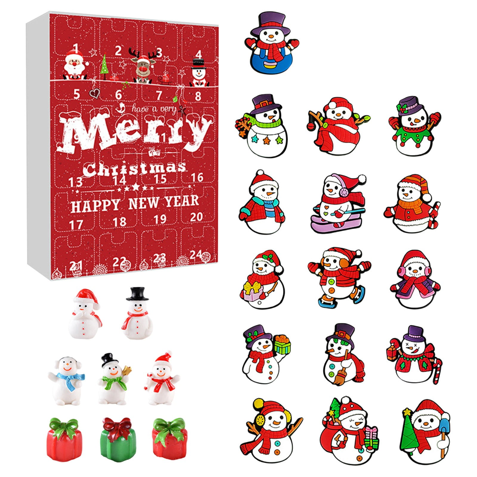 Qocolhg Christmas Advent Calendar 2024, Christmas Ornaments Countdown ...