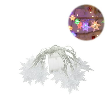 Christmas String Lights Snowflake LED Lights for Indoor Outdoor Holiday ...