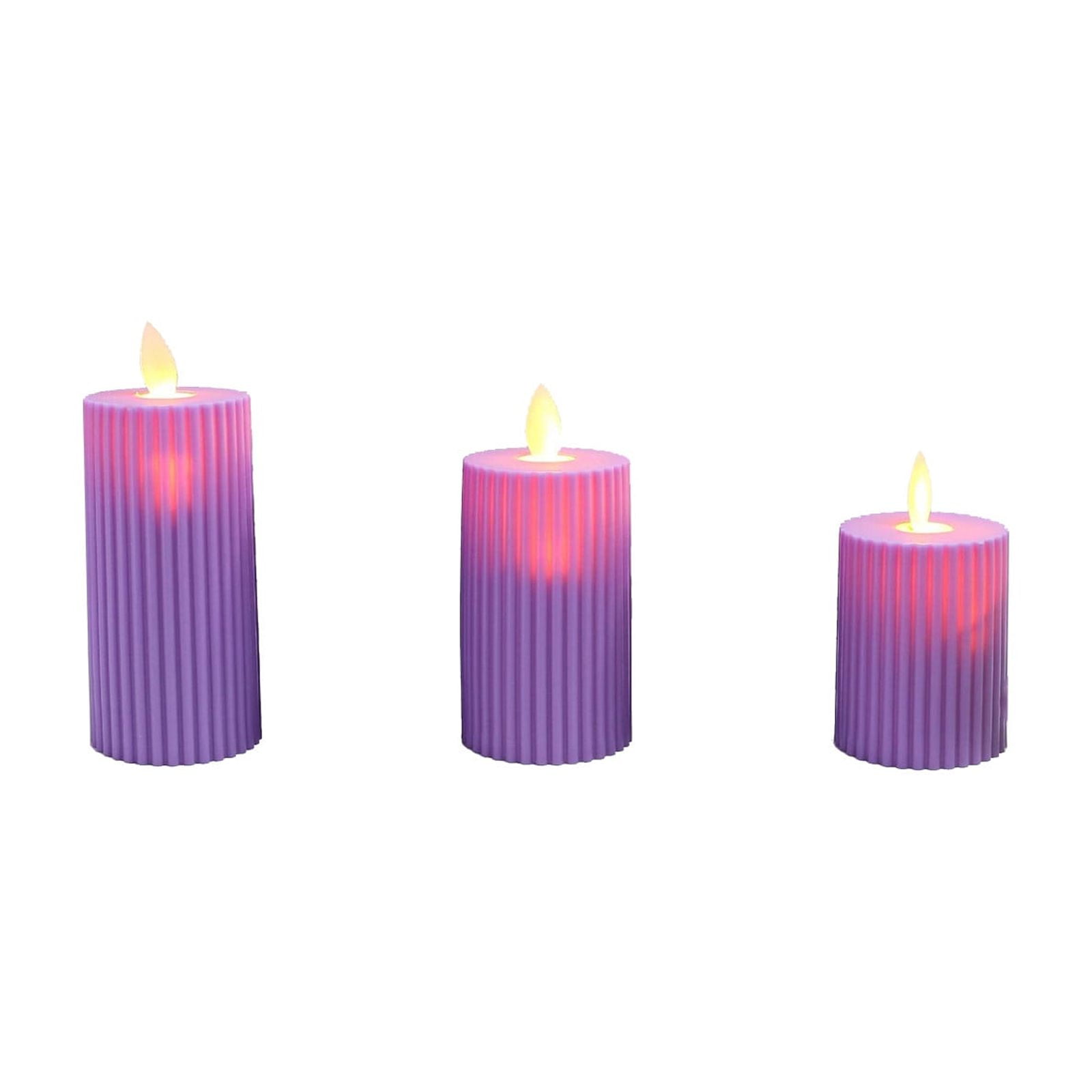 Qocolhg Christmas Flameless Candles, Simulation Led Electronic Candle Light, Battery Operated ...