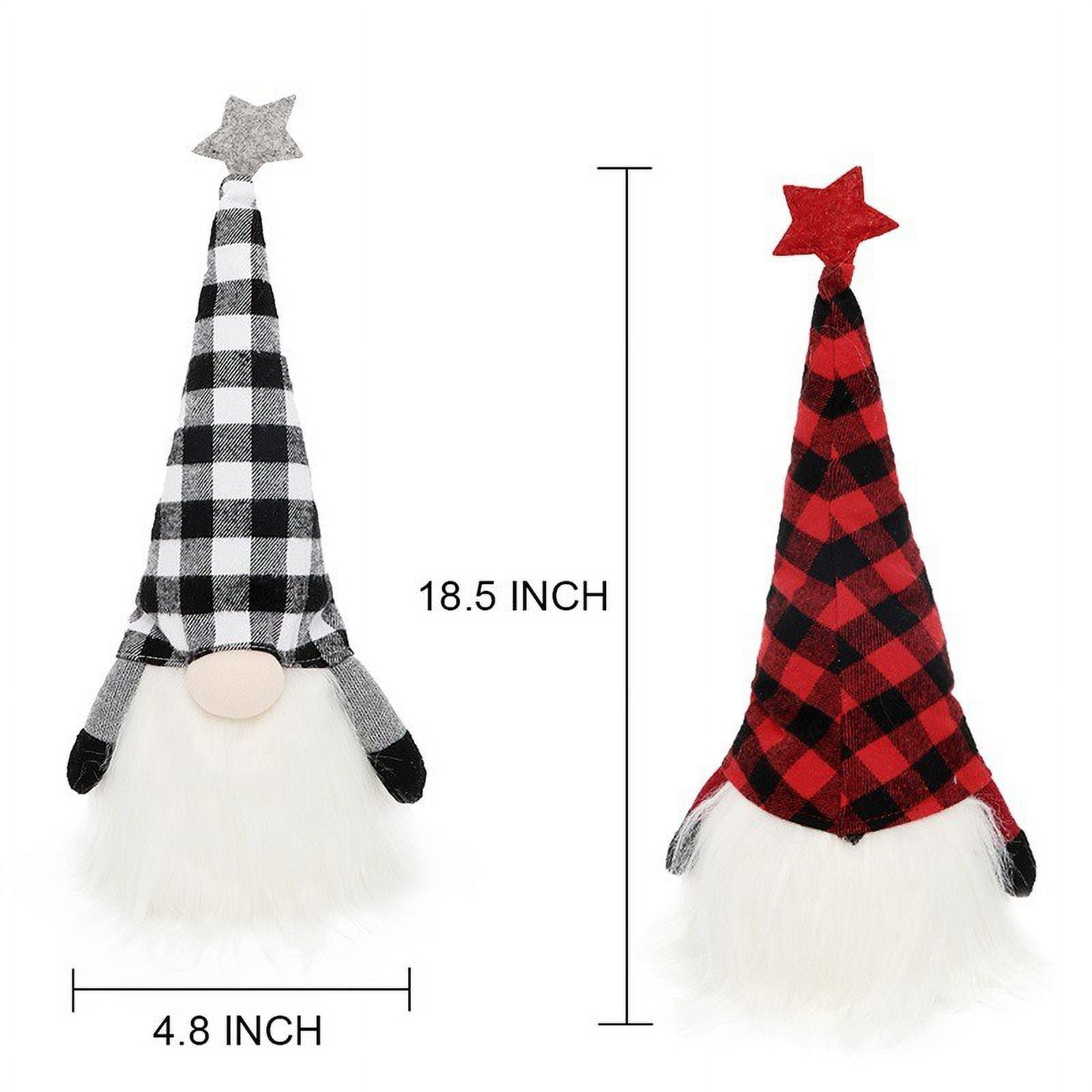Qocolhg Christmas Gnome Lights Christmas Decorations Ornaments Swedish ...