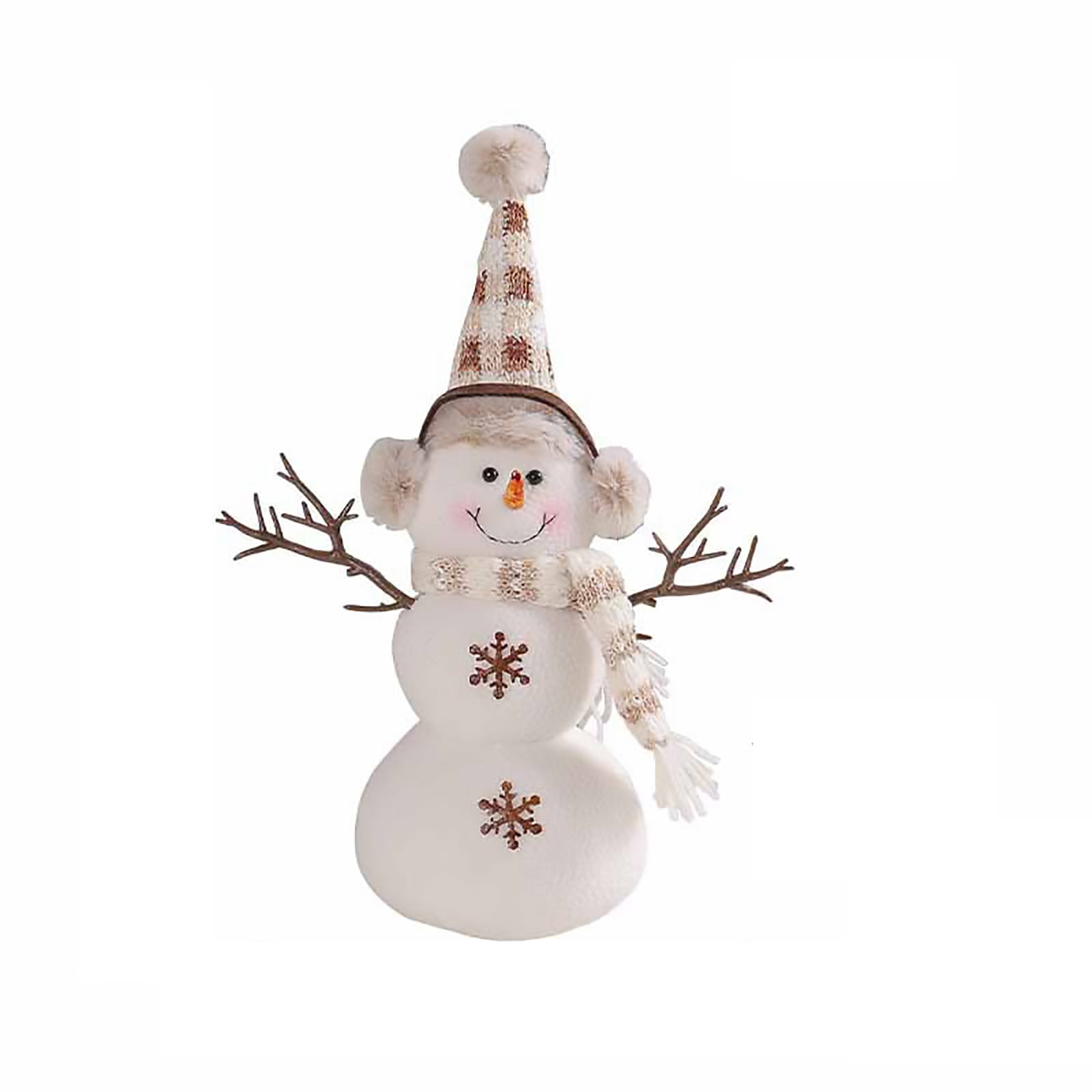 Qocolhg Christmas Snowman Doll Decorations Indoor Home Decor Christmas ...