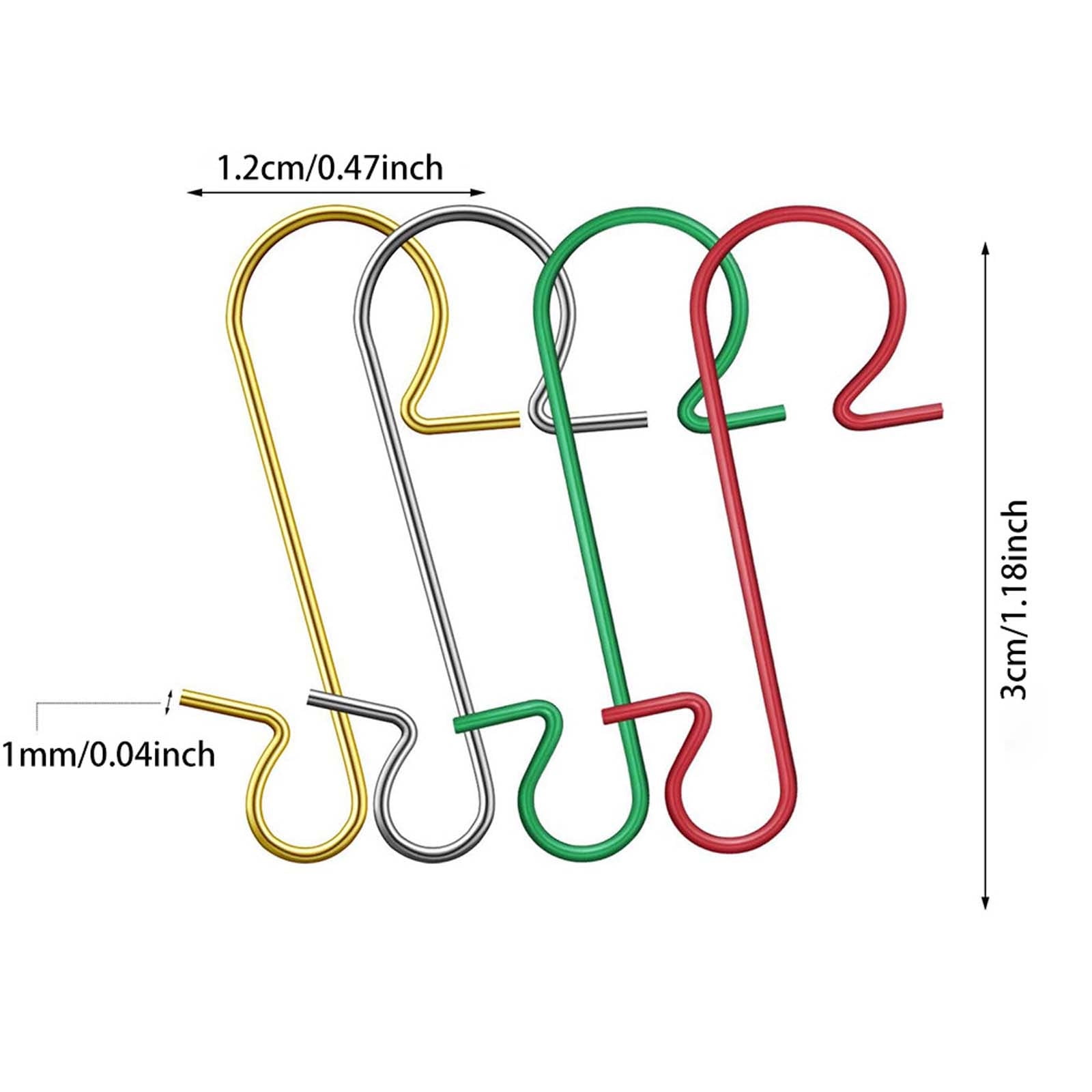 Qocolhg Christmas Tree Decorations Accessories, 50 Pcs S-shaped Hooks ...