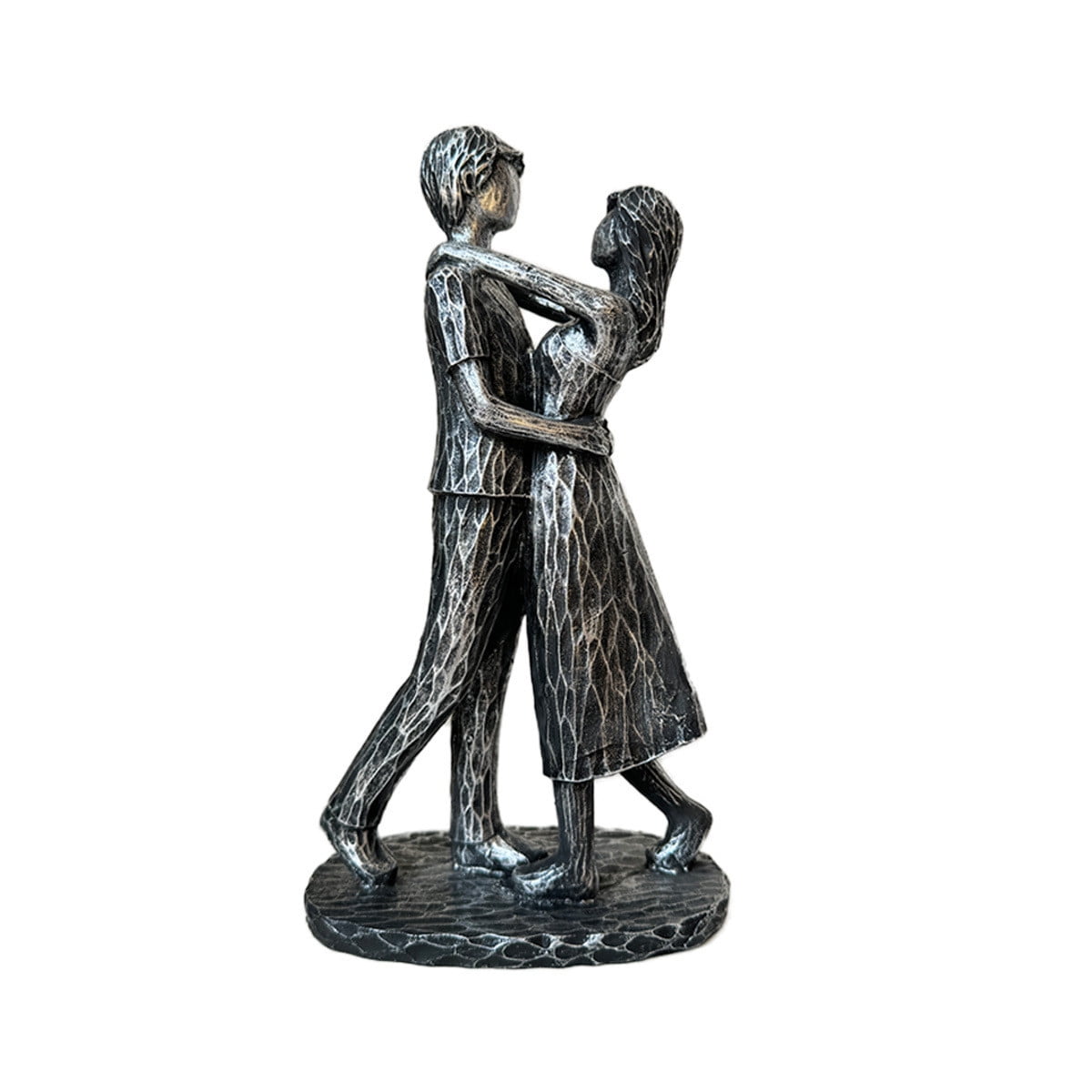 Qocolhg Couple Sculptures Cast Iron Gift for Anniversaries Wedding ...