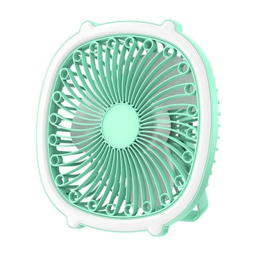 Outoloxit Table Fan, Rechargeable Battery Operated Desk Fan with LED ...