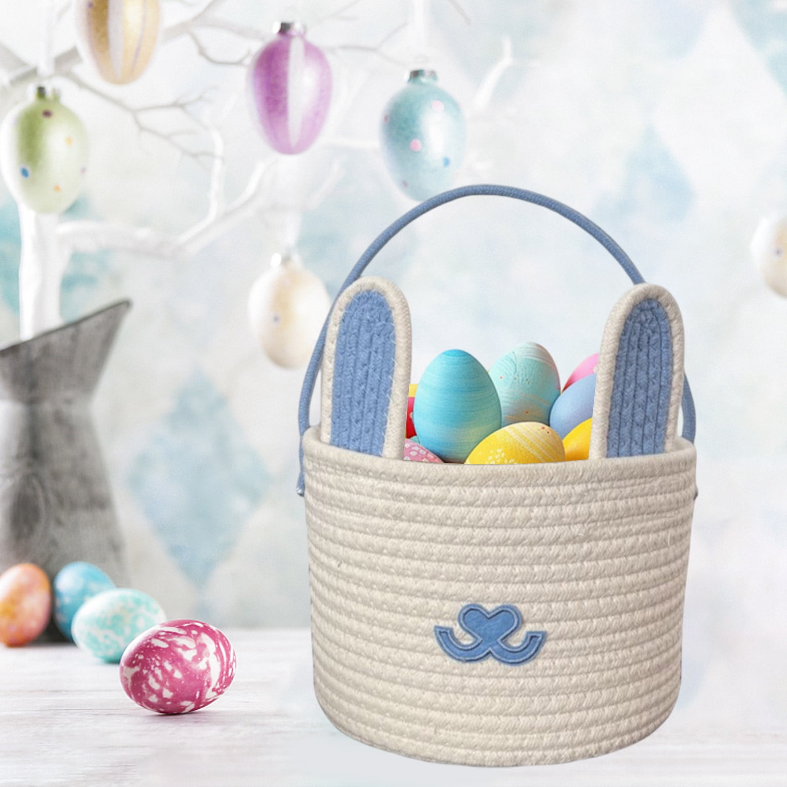Qocolhg Easter Egg Bunny Themed Decorations for Home, Easter Bunny ...