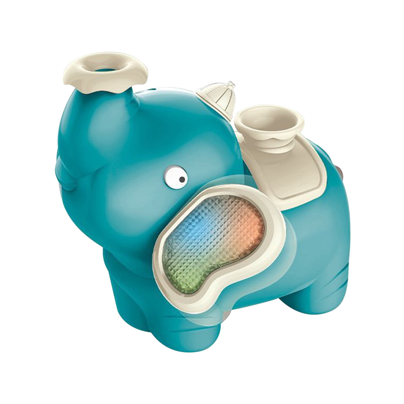 Qocolhg Elephant Blowing Ball Walking Car Toys with Music Light Baby Crawling Toys Tummy Time ...